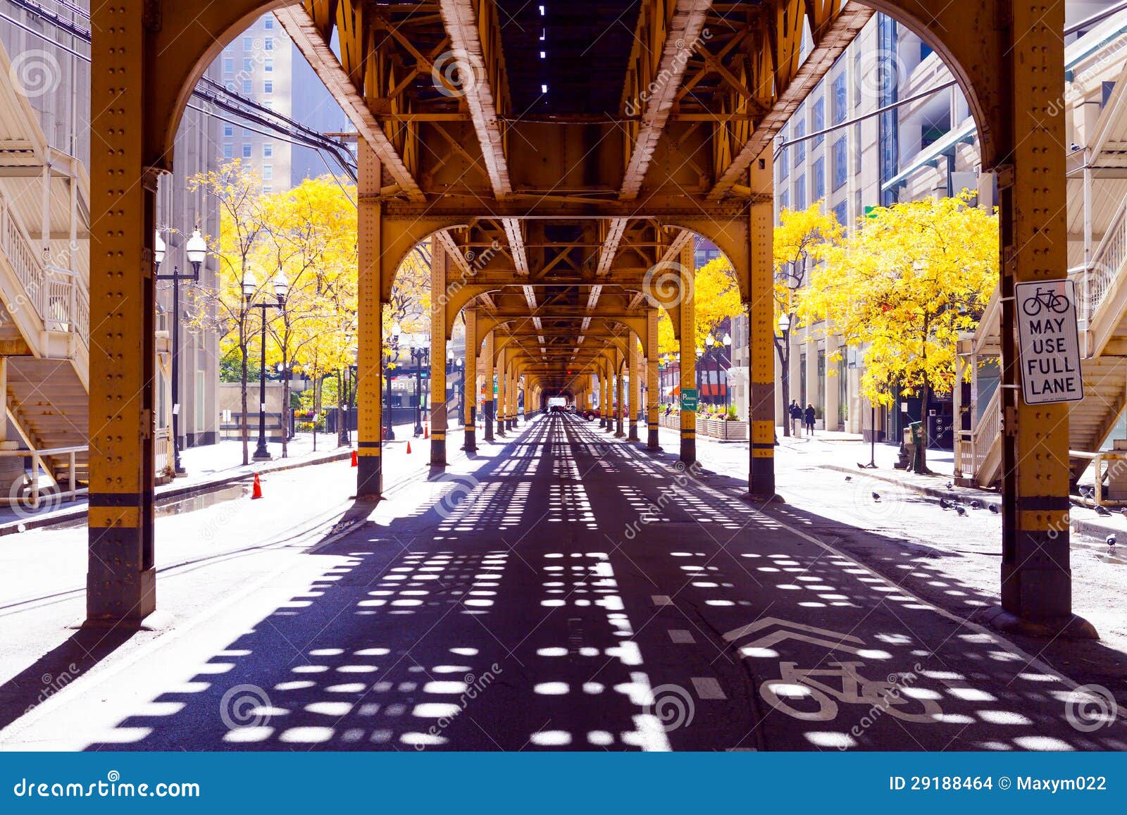 Chicago Street stock photo. Image of aged, lamp, architecture - 29188464