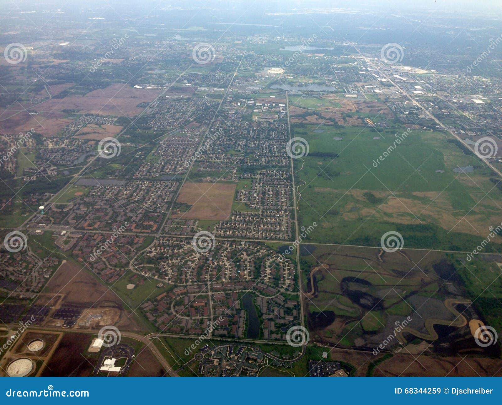 Chicago suburban grid stock image. Image of states, grid - 68344259