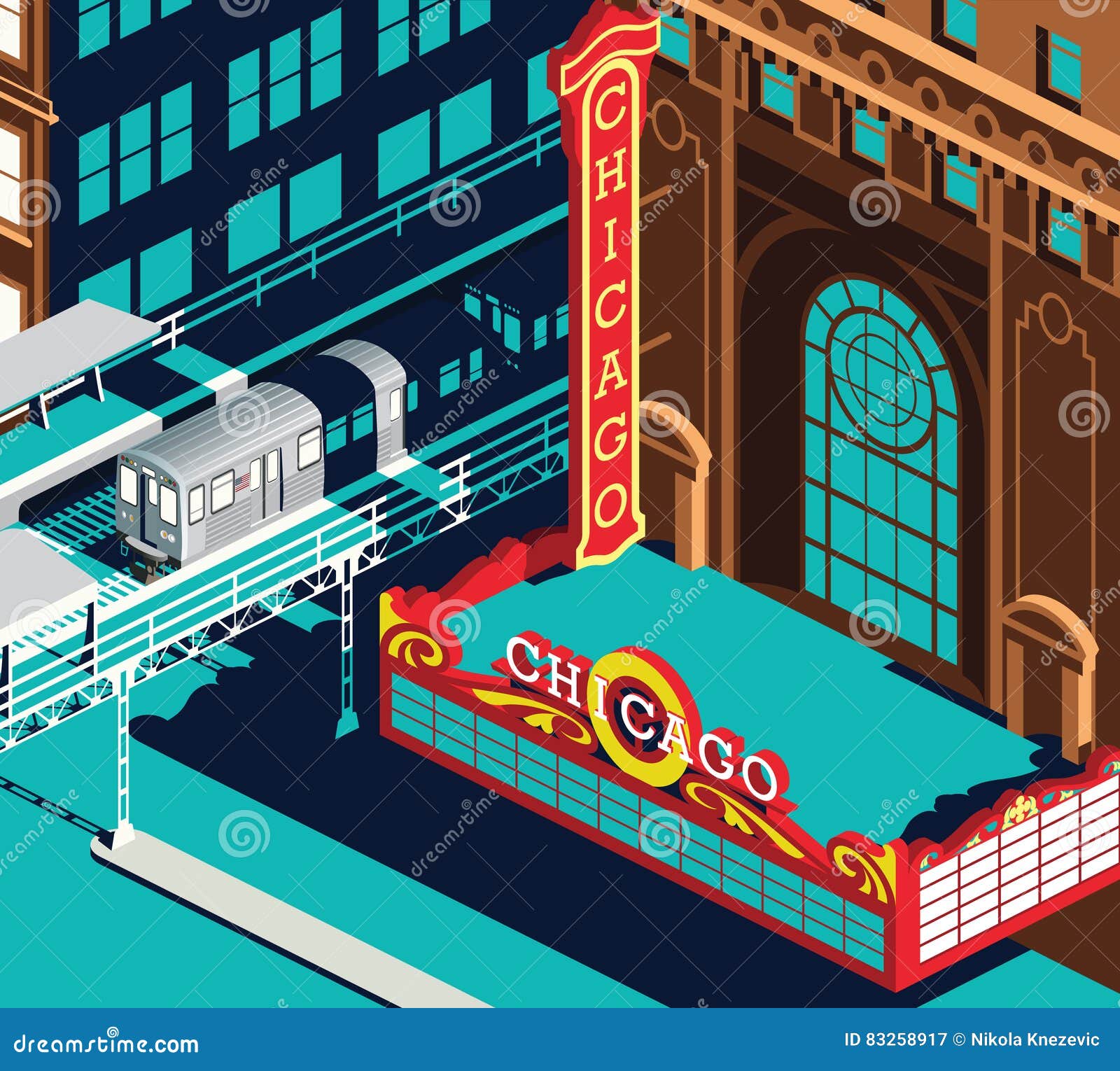 Chicago People Train Stock Illustrations – 60 Chicago People Train ...