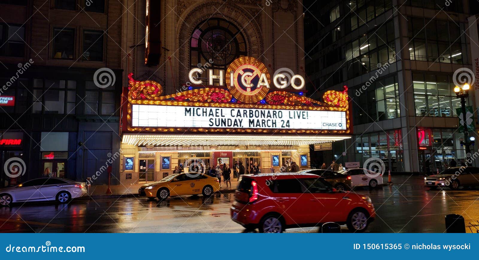 Chicago Theater Signage editorial image. Image of signage - 150615365
