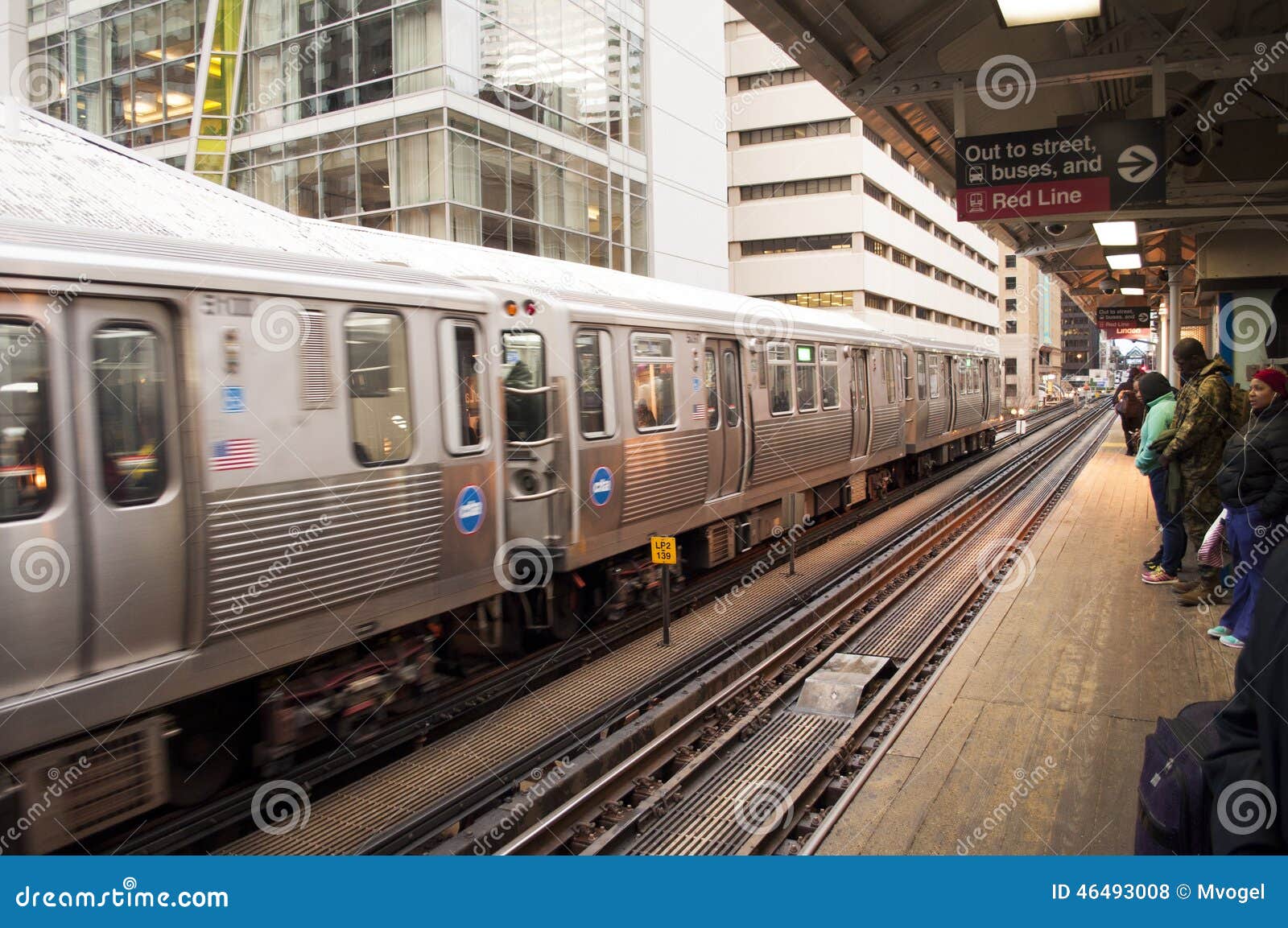 Chicago Train editorial stock photo. Image of transport - 46493008