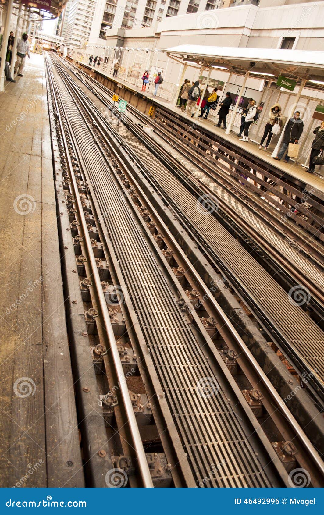 Chicago Train Tracks editorial photo. Image of scene - 46492996