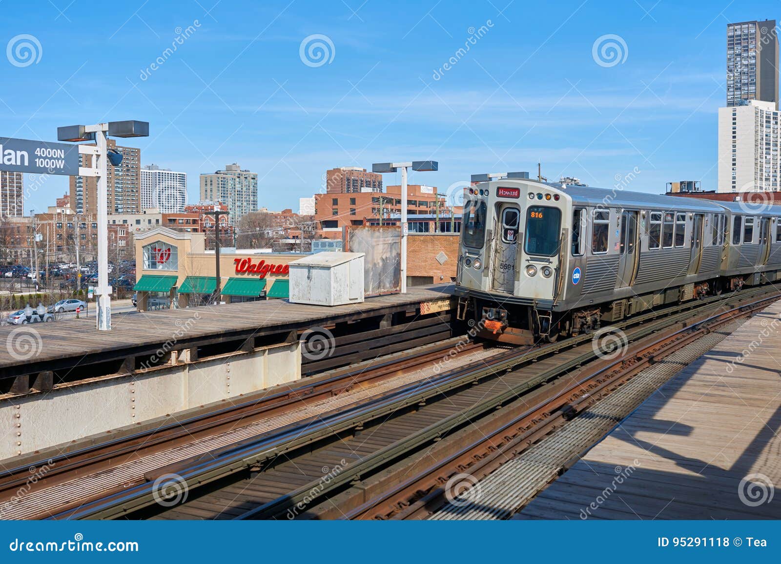 Chicago Transit Authority editorial stock photo. Image of chicago ...