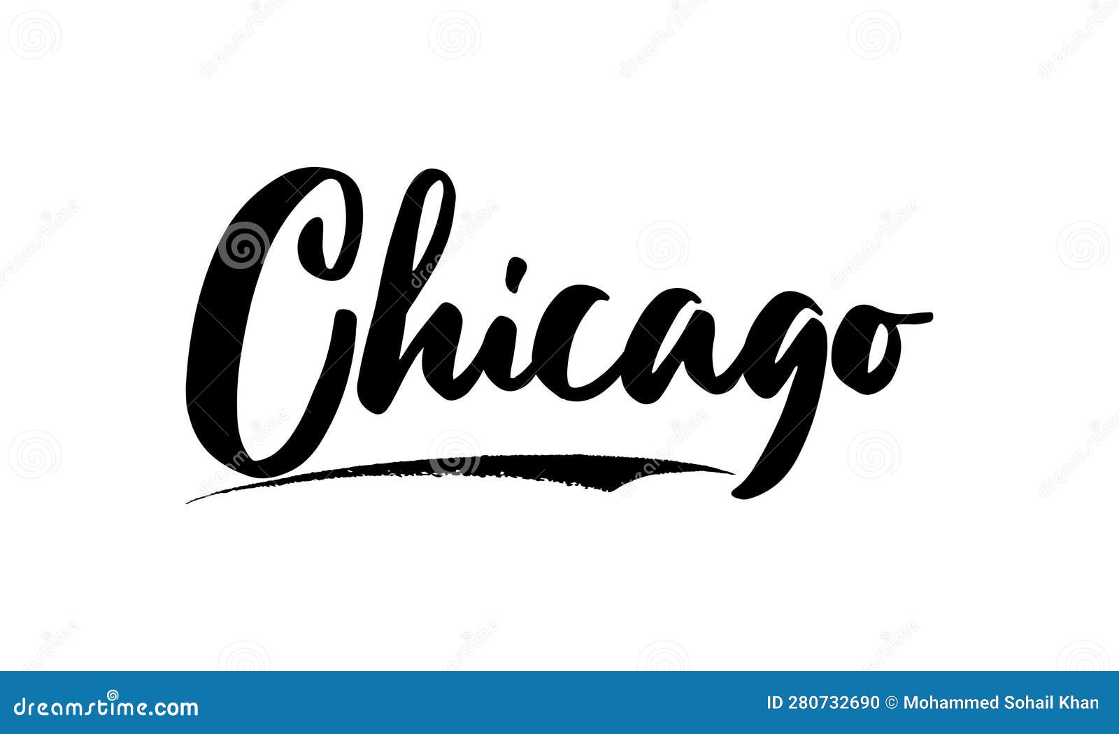 Chicago Typography Lettering Text Vector Design Quote Stock Vector ...