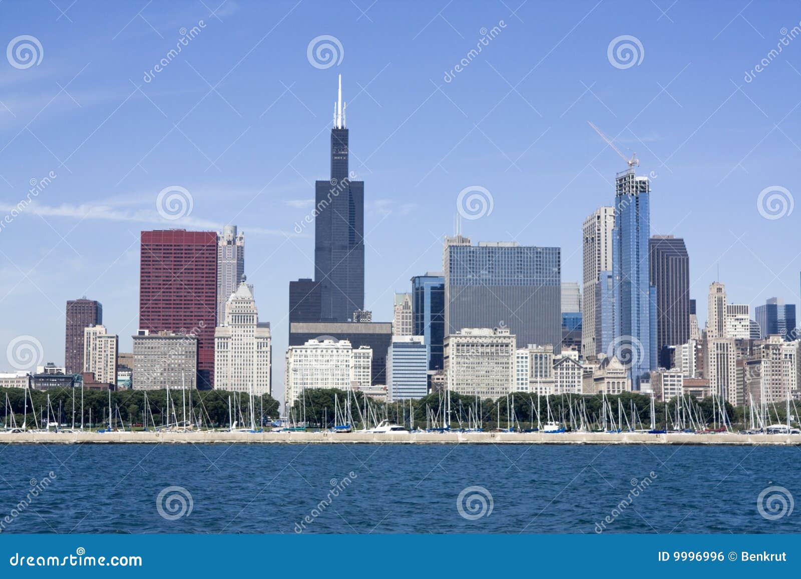 Chicago Vista Del Lago Michigan Foto de archivo - Imagen de ciudad ...