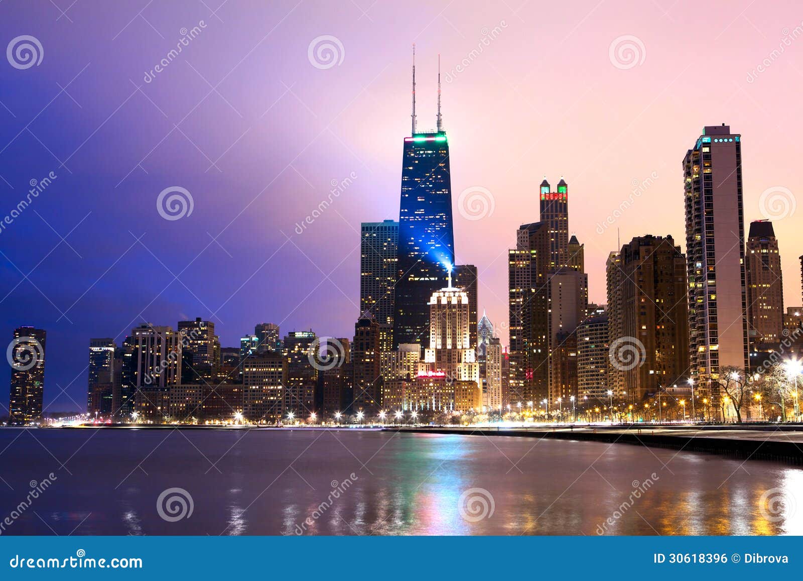 Chicago waterfront stock photo. Image of architecture - 30618396