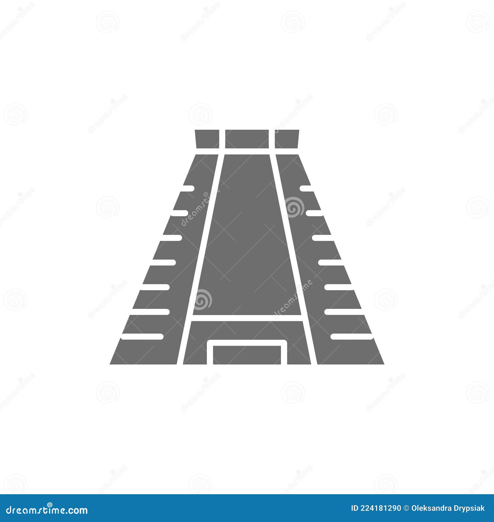 Chichen Itza, Ancient Mayan Pyramid Grey Icon. Stock Vector ... Chichen Itza, Ancient Mayan Pyramid Grey Icon. Stock Vector ...