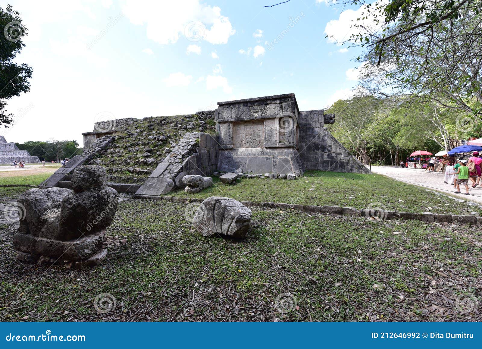 Architectural Details at ChichenItza Archaeological Complex-Yucatan ...