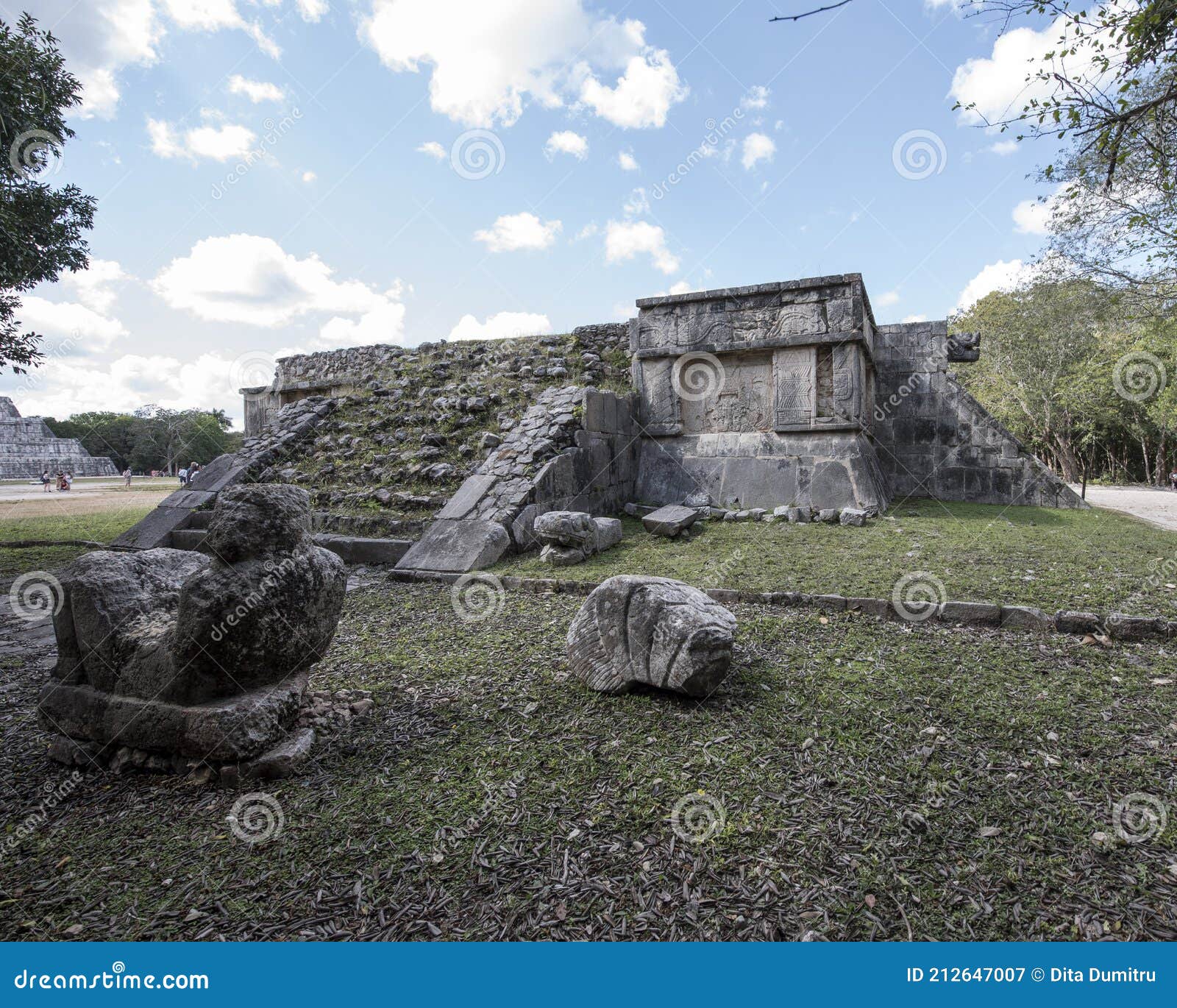 Architectural Details at ChichenItza Archaeological Complex-Yucatan ...