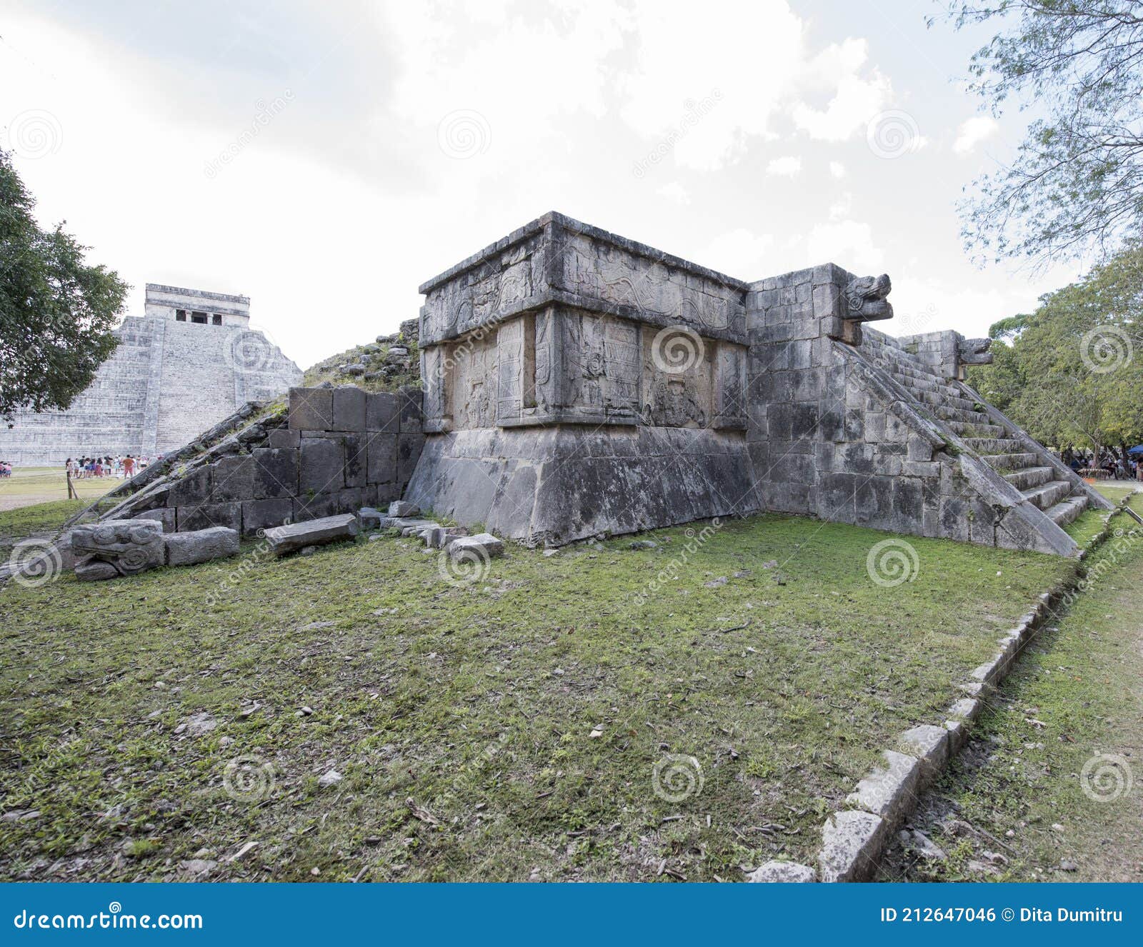 Architectural Details at ChichenItza Archaeological Complex-Yucatan ...