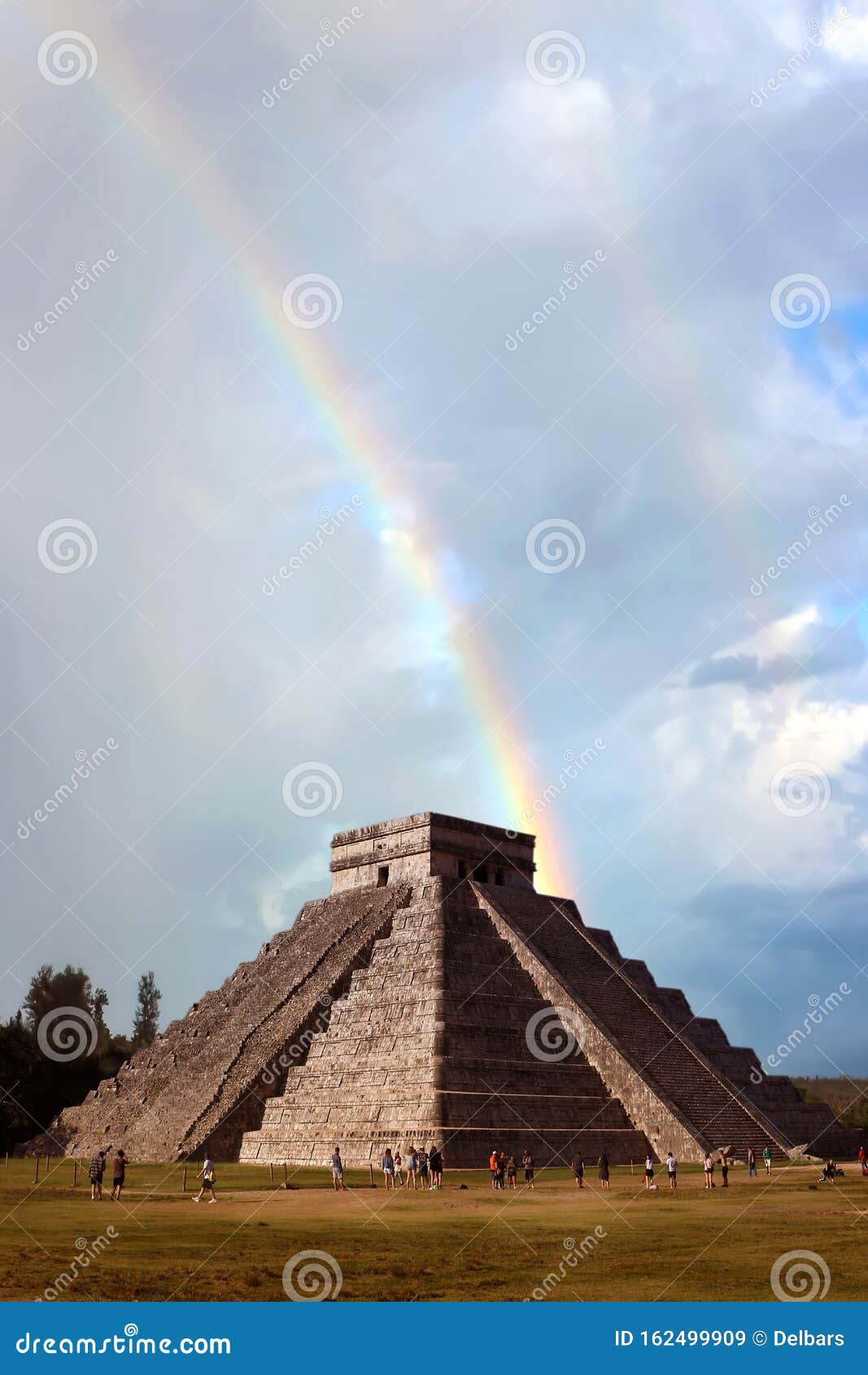 Chichen Itza Archaeological Complex in Mexico Against the Sky with ...
