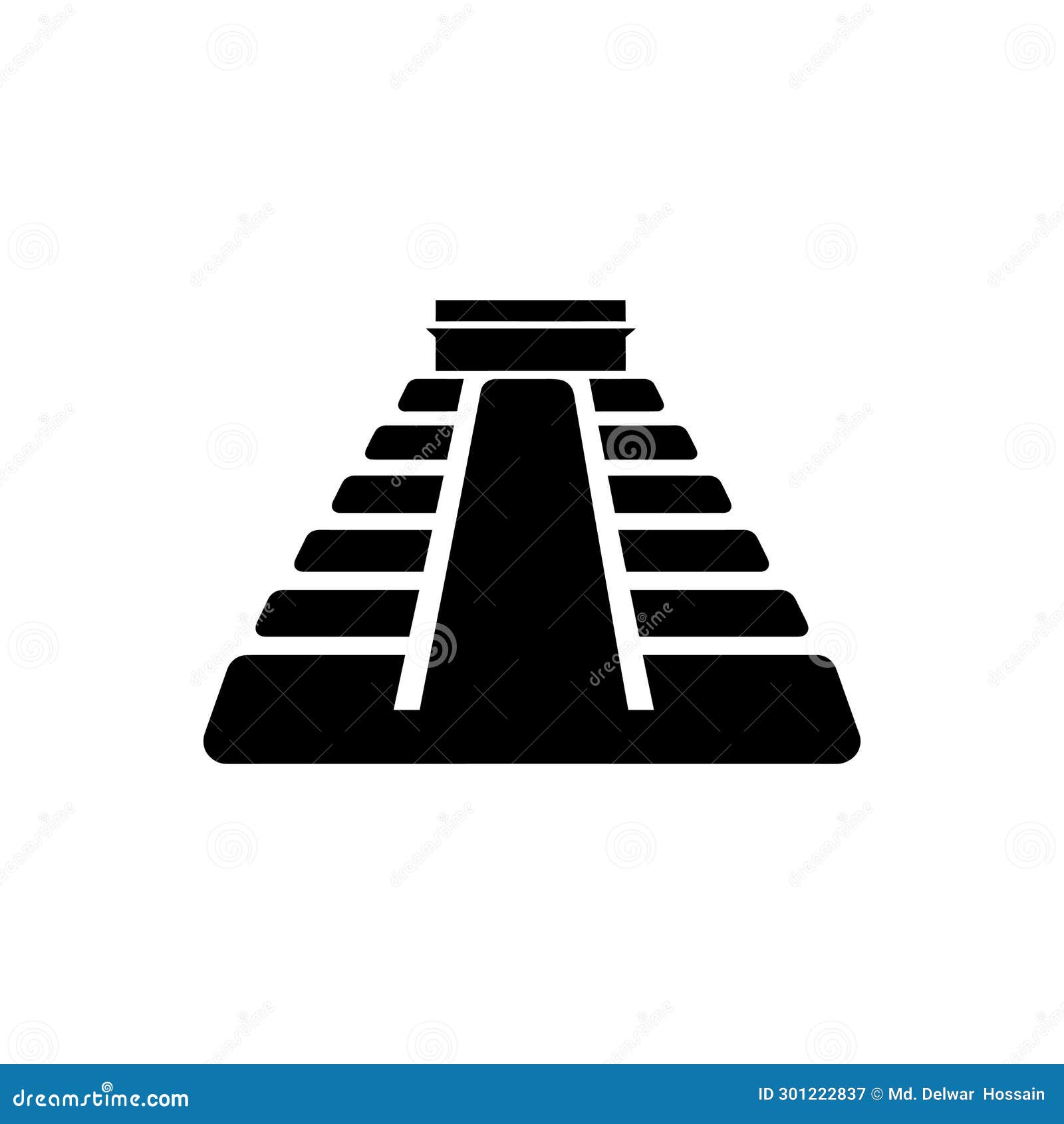Chichen Itza icon stock illustration. Illustration of cultural - 301222837