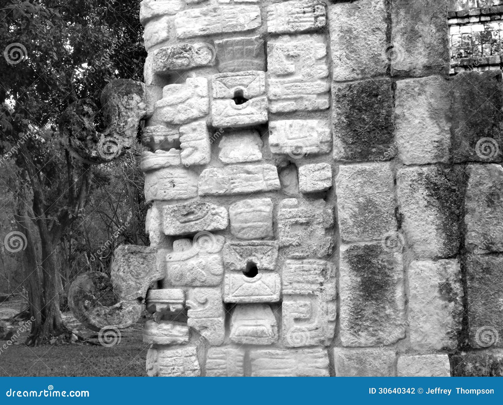 Chac Mayan Rain God In Uxmal Yucatan Mexico Stock Photo | CartoonDealer ...