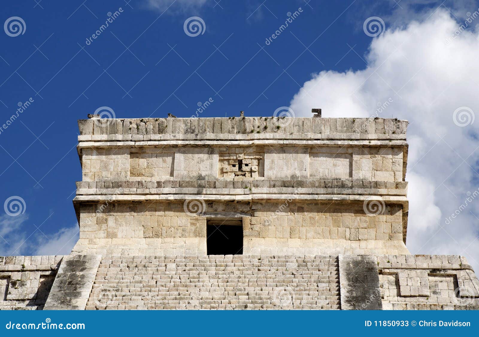 Chichen Itza top stock image. Image of building, architechure - 11850933