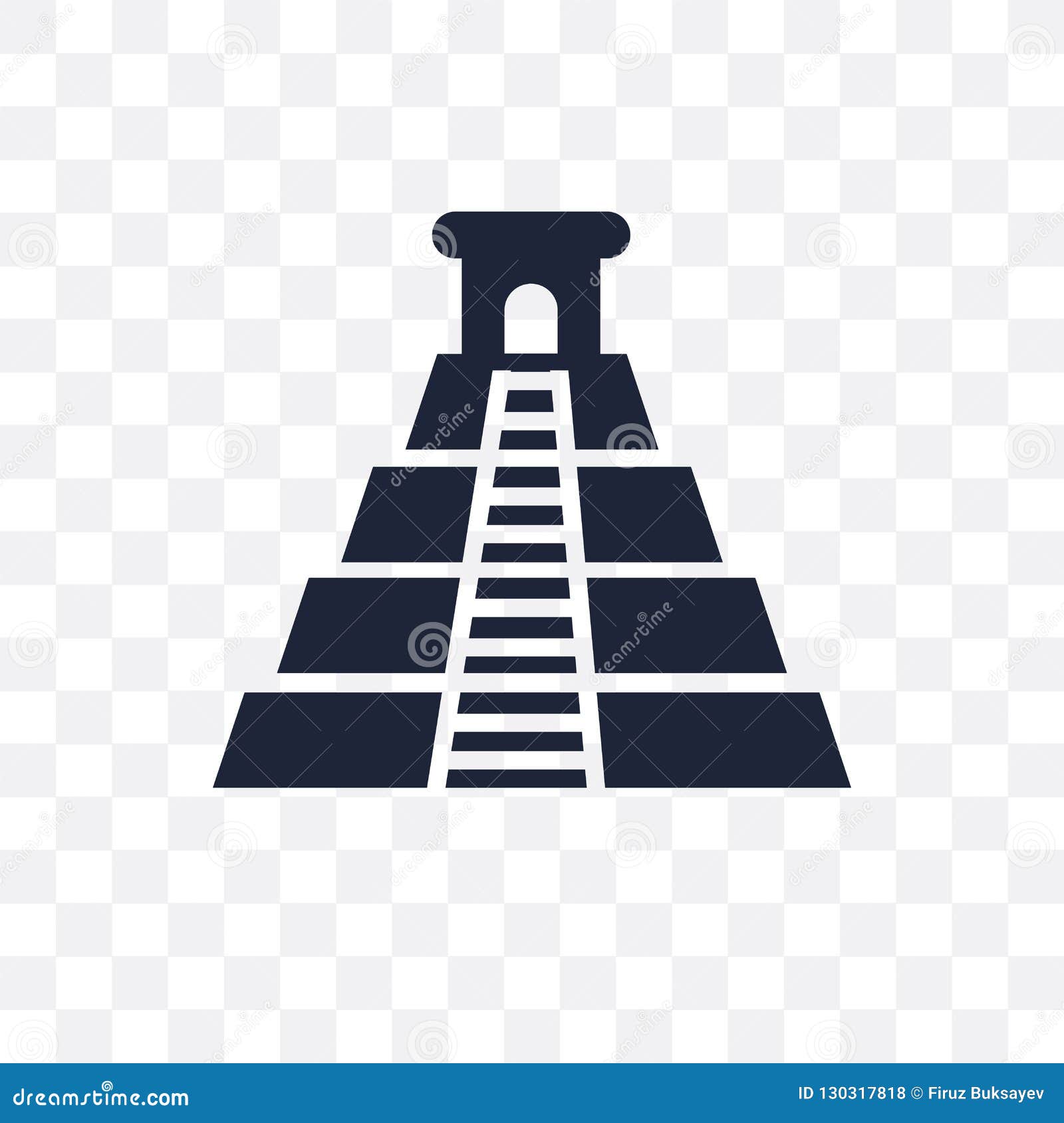 Chichen Itza Transparent Icon. Chichen Itza Symbol Design from a Stock ...