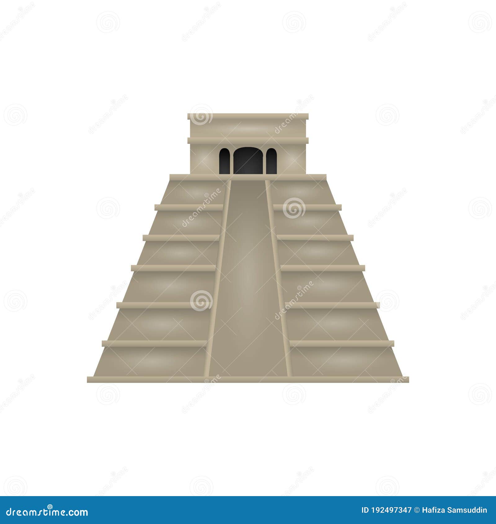 Chichen Itza. Vector Illustration Decorative Design Stock Vector ...