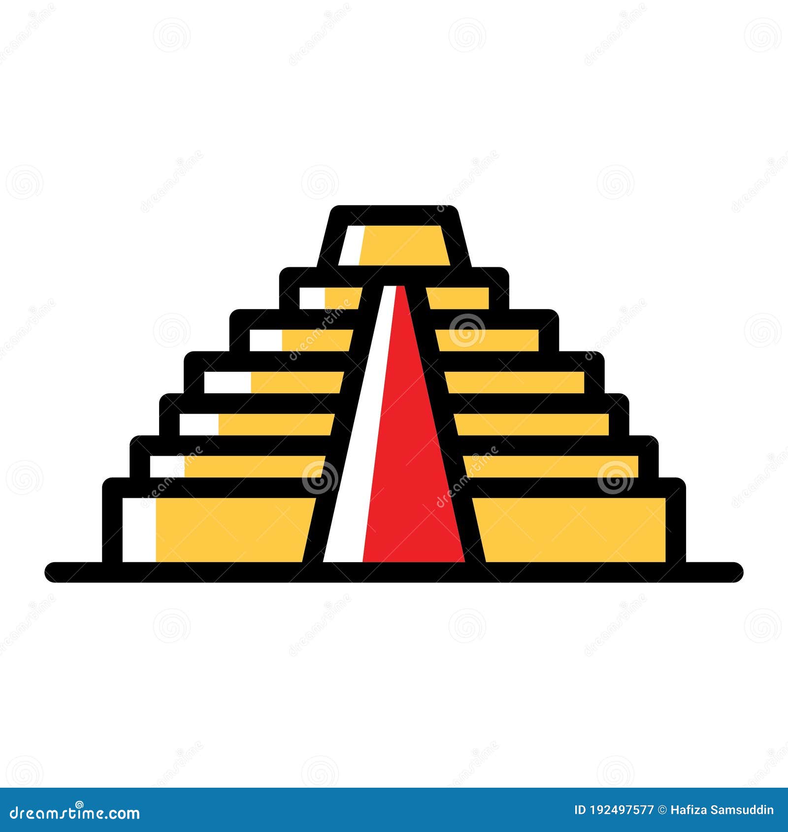 Chichen Itza. Vector Illustration Decorative Design Stock Vector ...