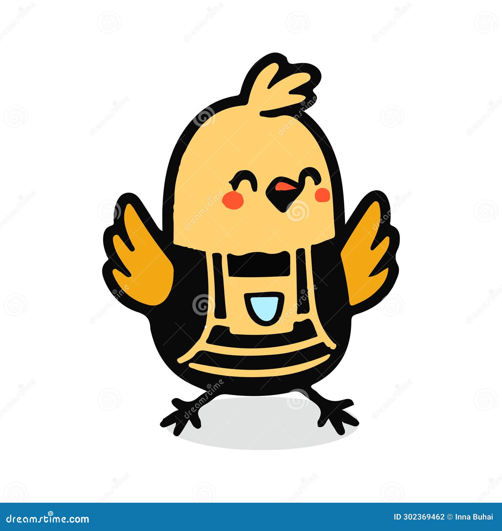 Chick Cartoon Vector. Character Design. Stock Vector - Illustration of ...