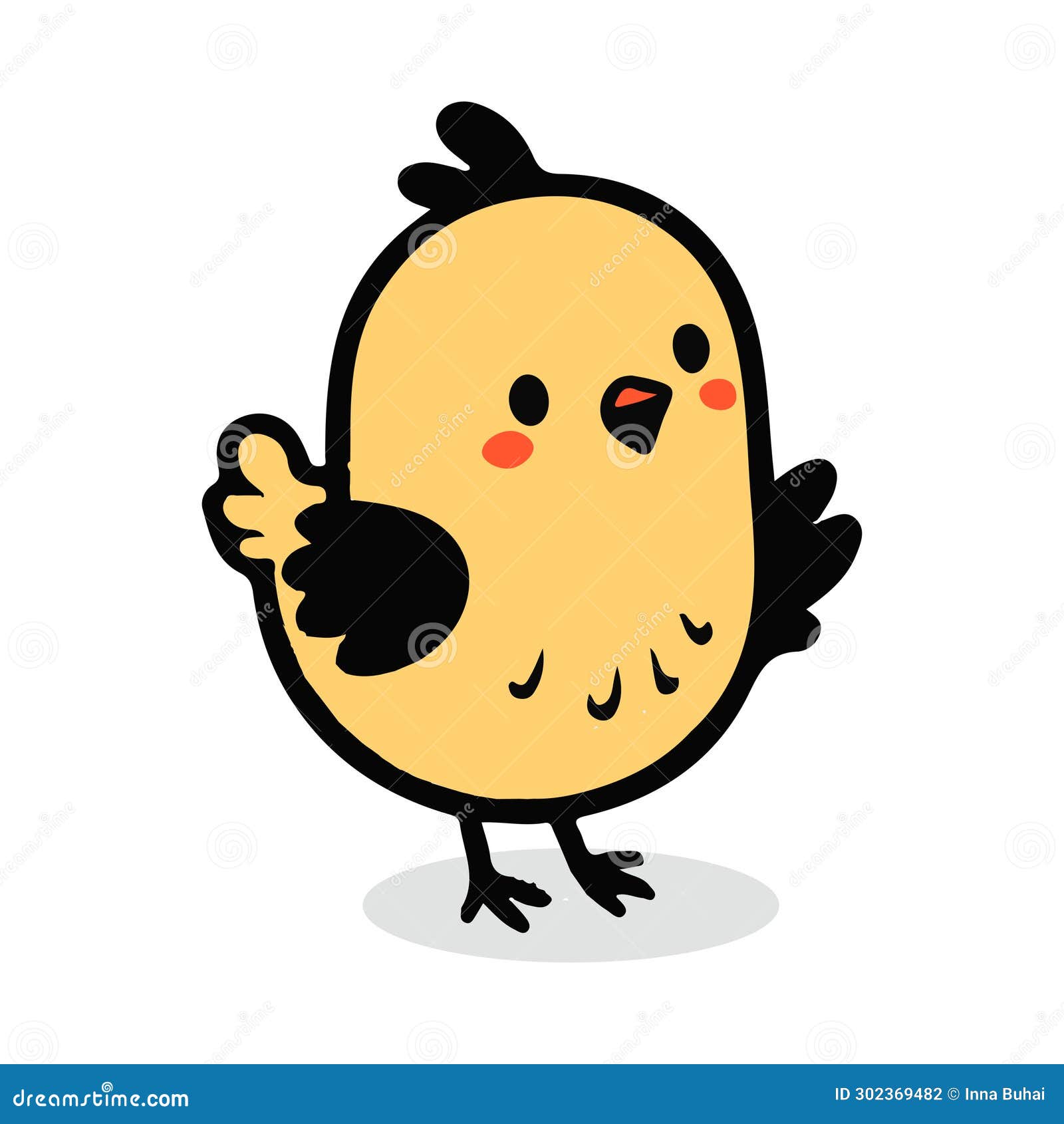 Chick Cartoon Vector. Character Design. Stock Vector - Illustration of ...