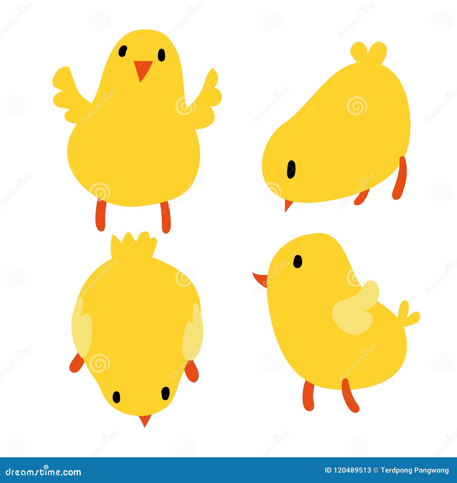 Chick Character Vector Design Stock Vector - Illustration of chick ...