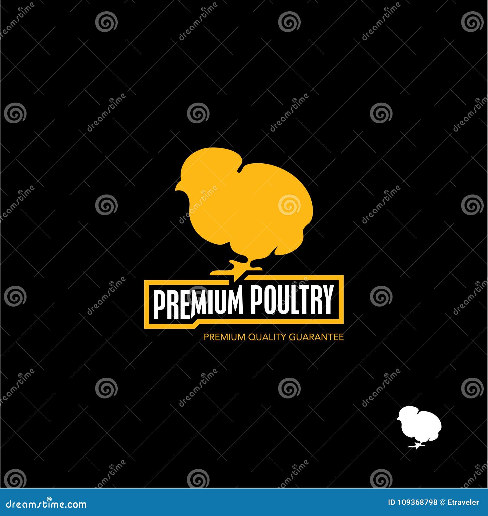 Chicken, Poultry Logo, Poster With Grunge Texture. Vector Illustration ...
