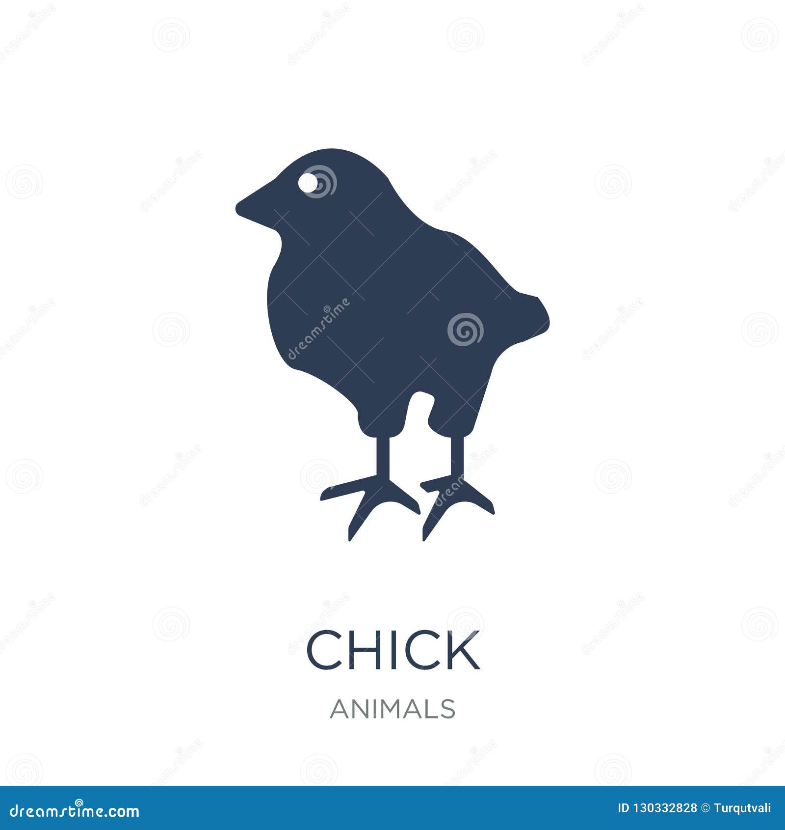 Chick Icon. Trendy Flat Vector Chick Icon on White Background Fr Stock ...