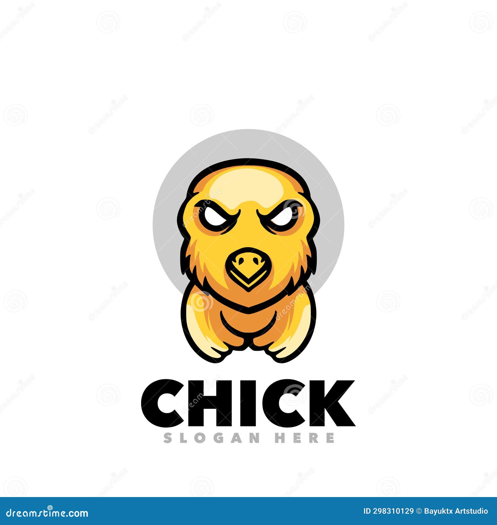 Chick mascot logo stock vector. Illustration of chick - 298310129