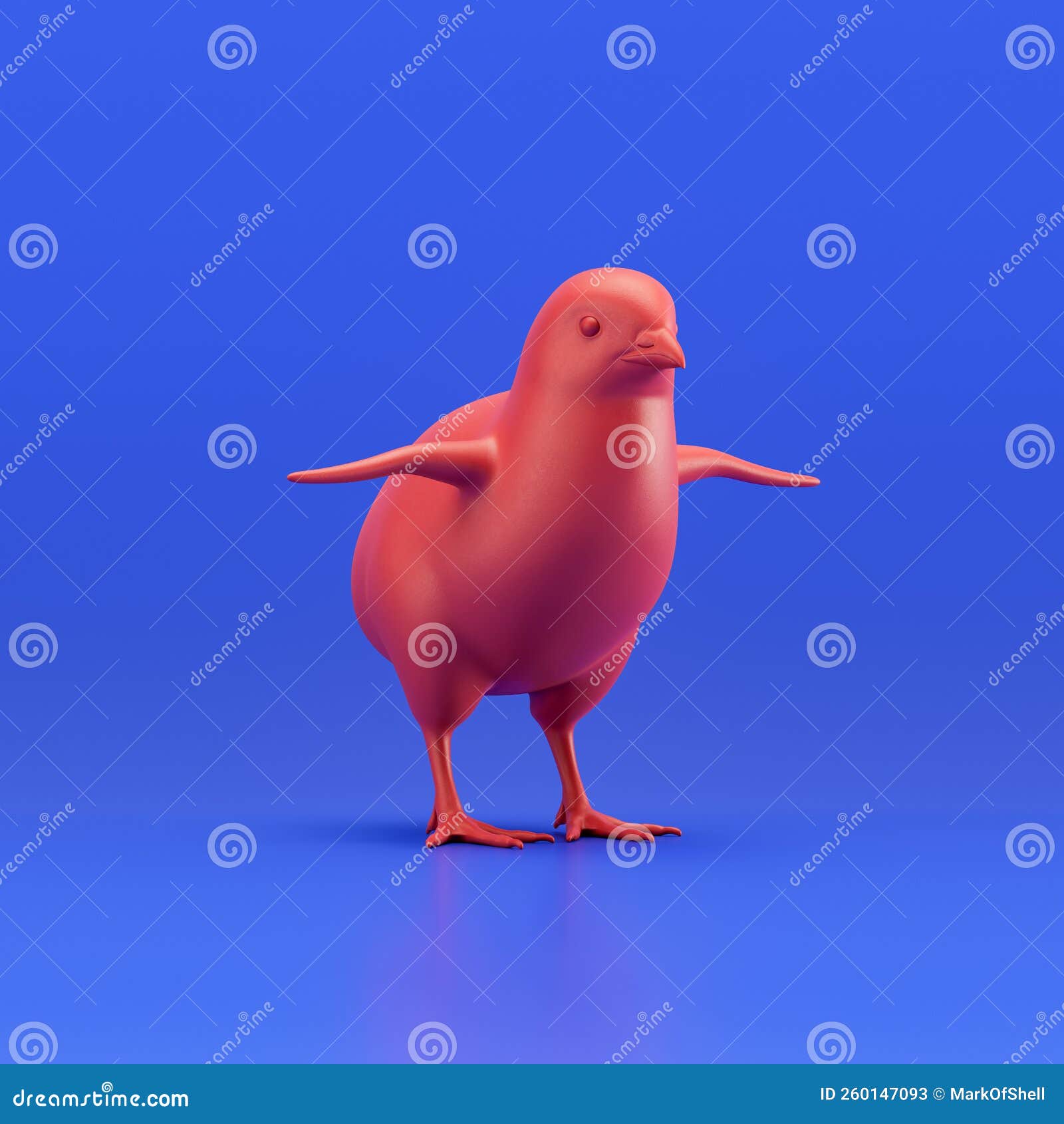 Chick Monochrome Single Color Animal. Red Color Single Animal from ...