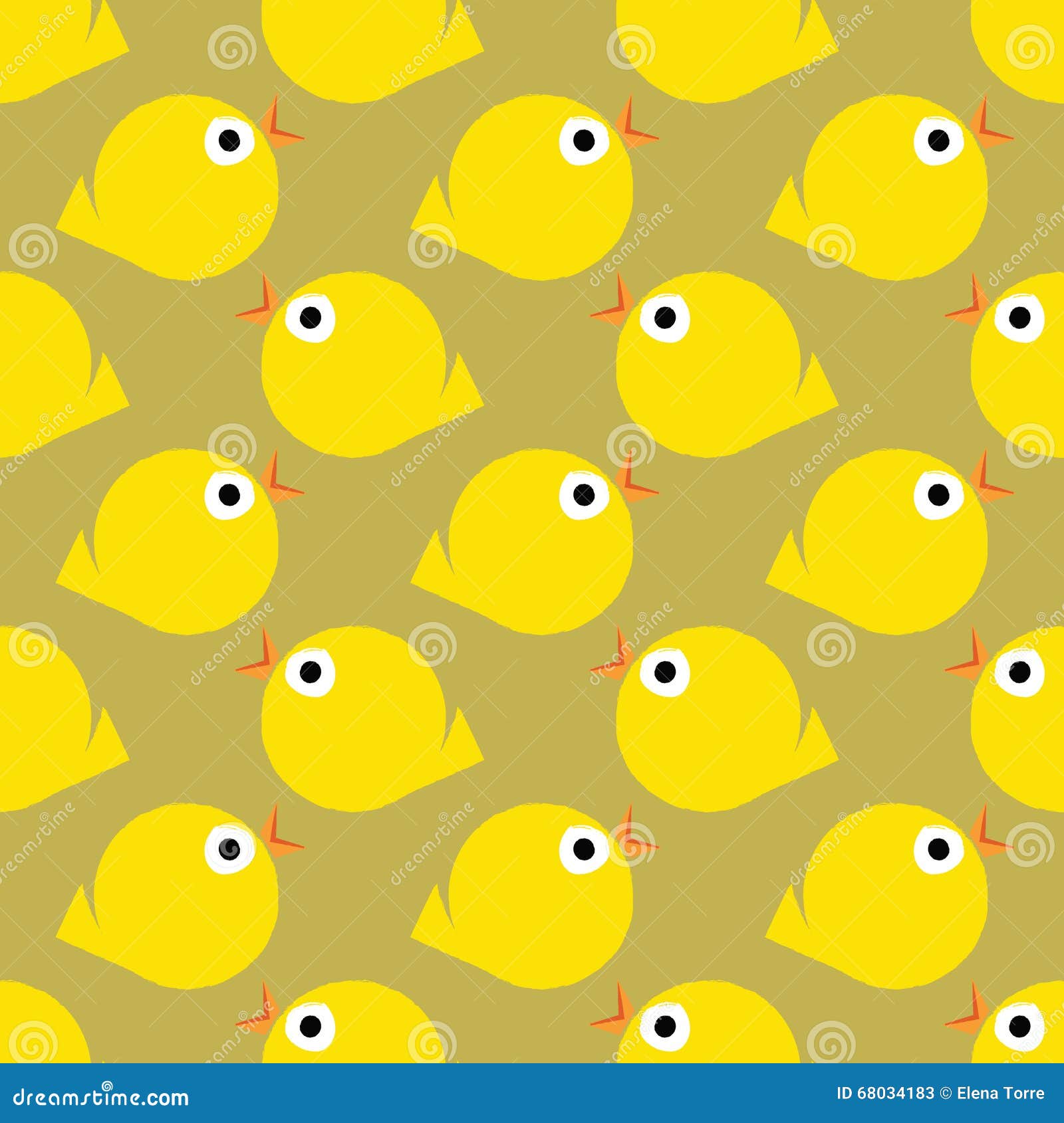 Chick pattern stock vector. Illustration of colored, animal - 68034183