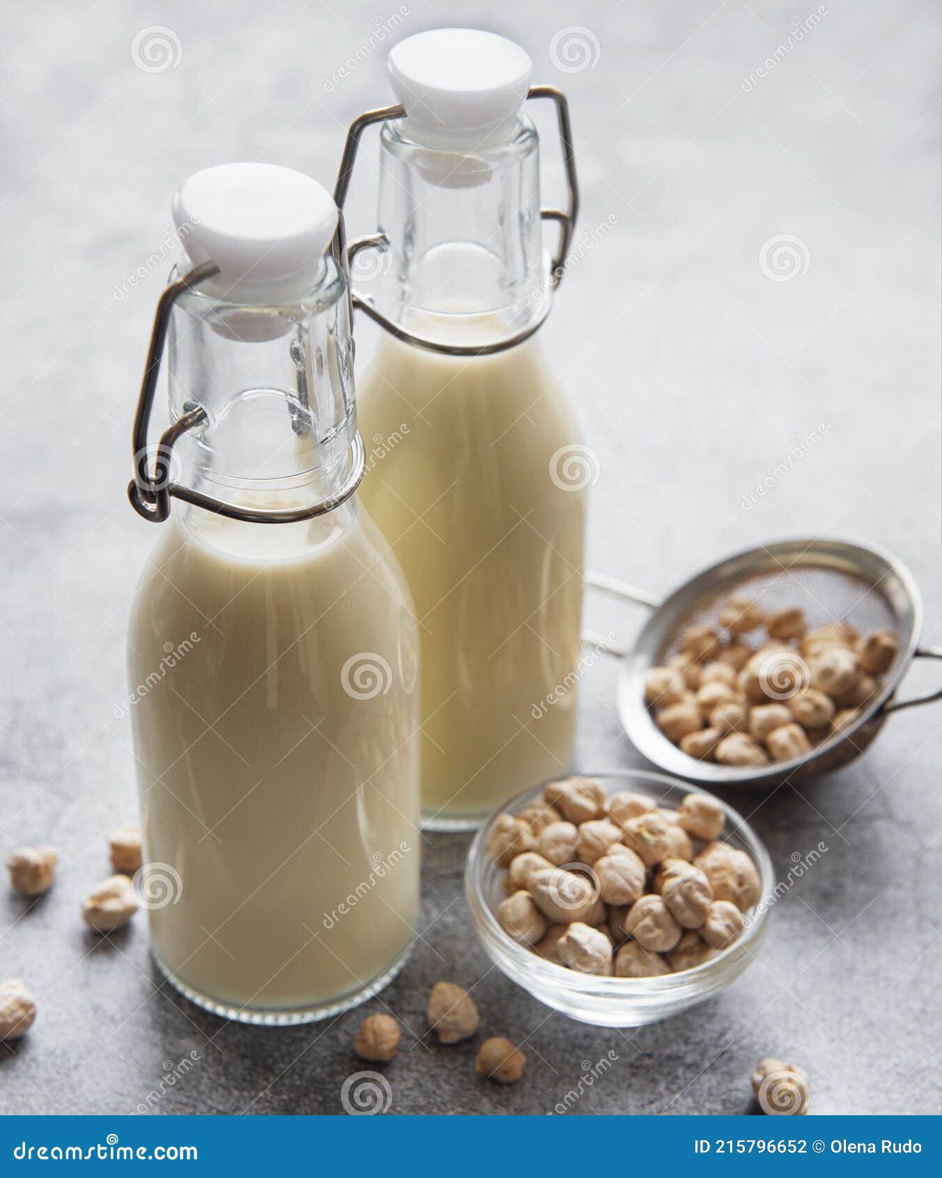 Chick Peas Milk with Chick Peas Stock Photo - Image of liquid ...