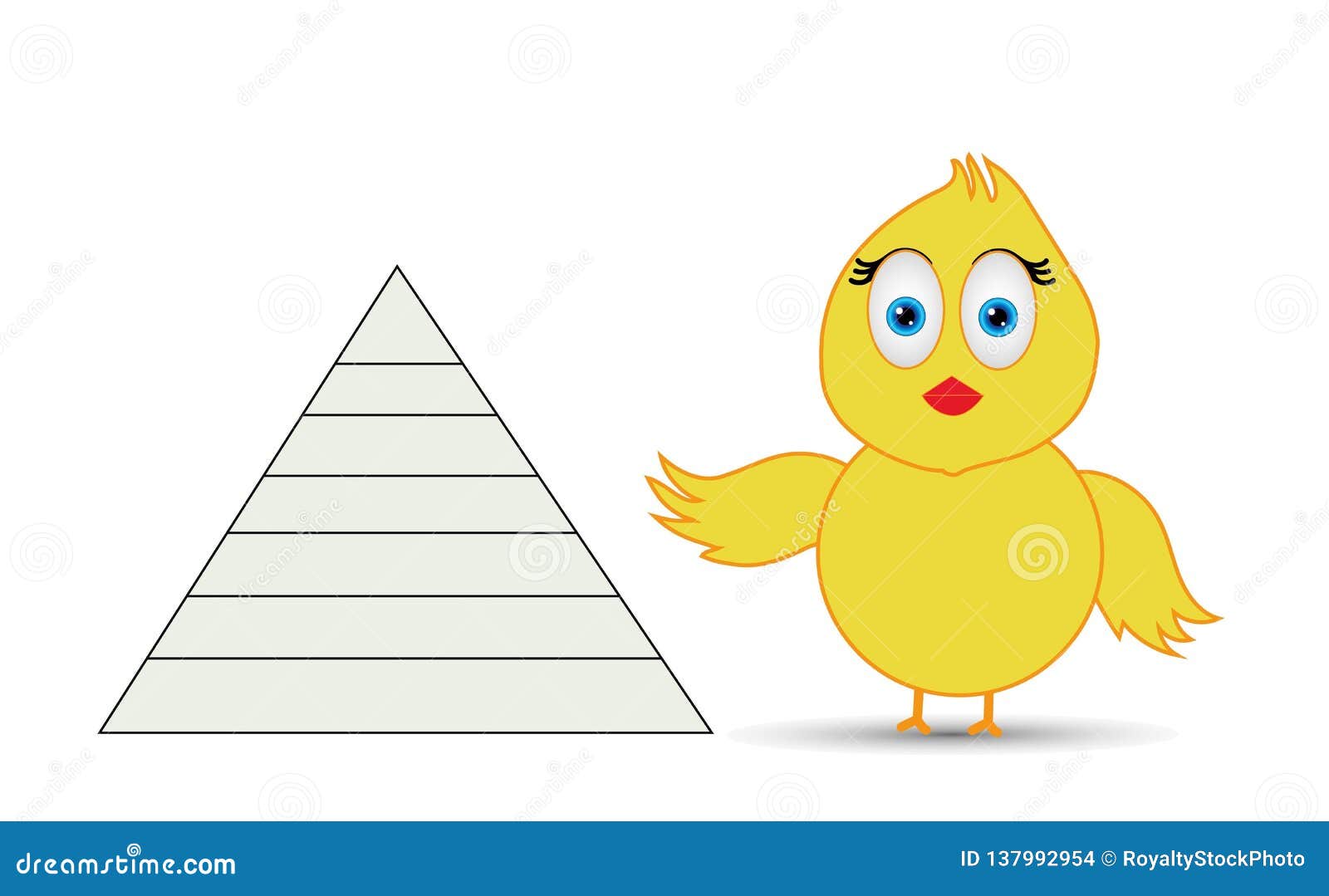 Chick with pyramid stock illustration. Illustration of babe - 137992954