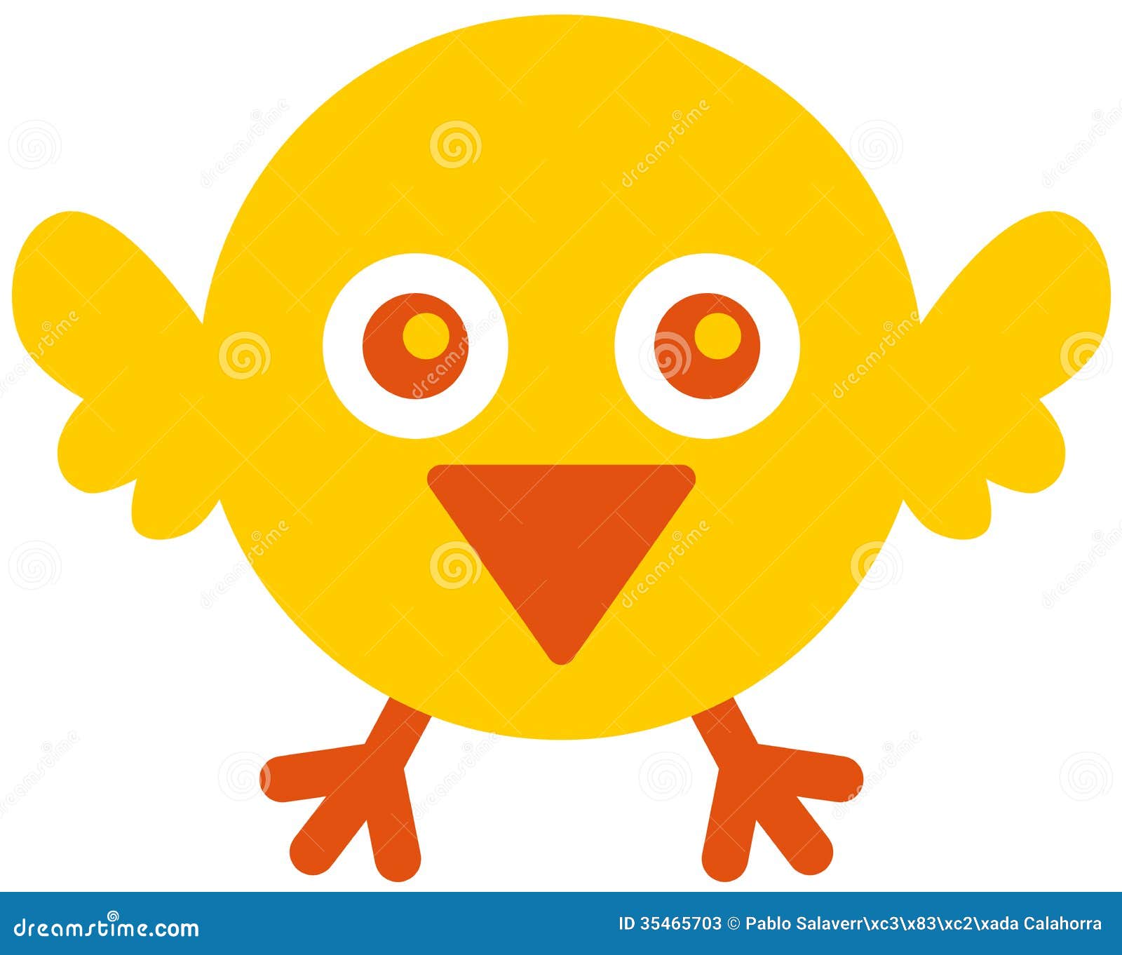 Chick stock vector. Illustration of single, comic, childhood - 35465703