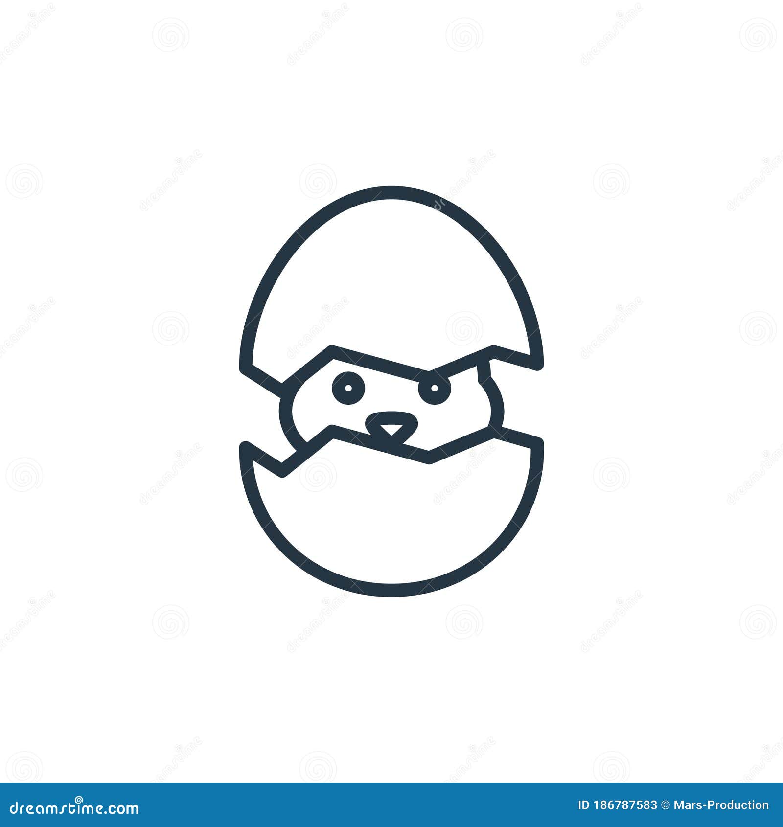 Chick Vector Icon. Chick Editable Stroke. Chick Linear Symbol for Use ...