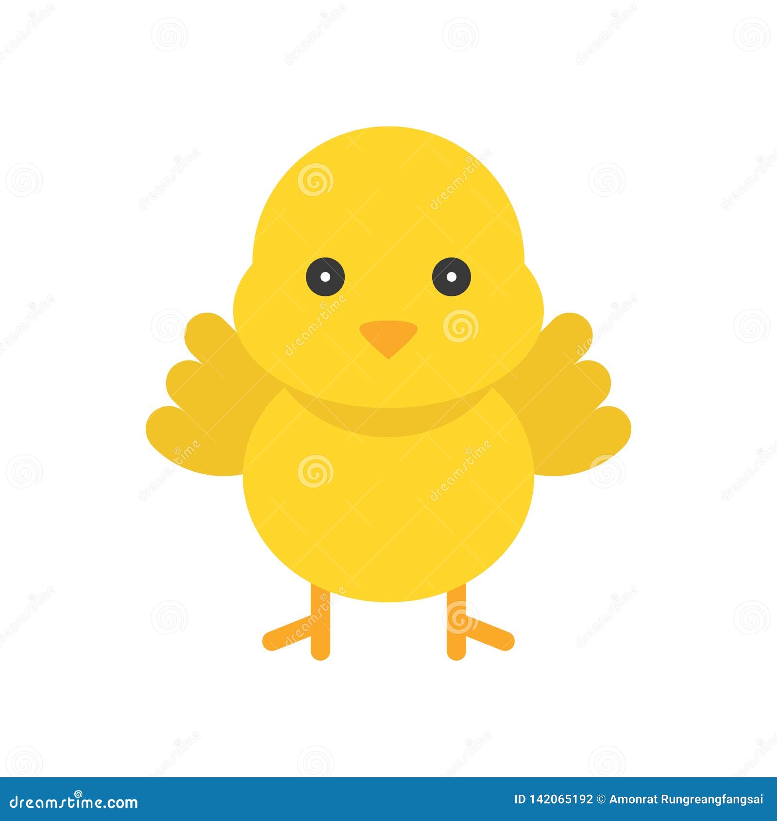 Chick Vector, Isolated Easter Flat Style Icon Stock Vector ...