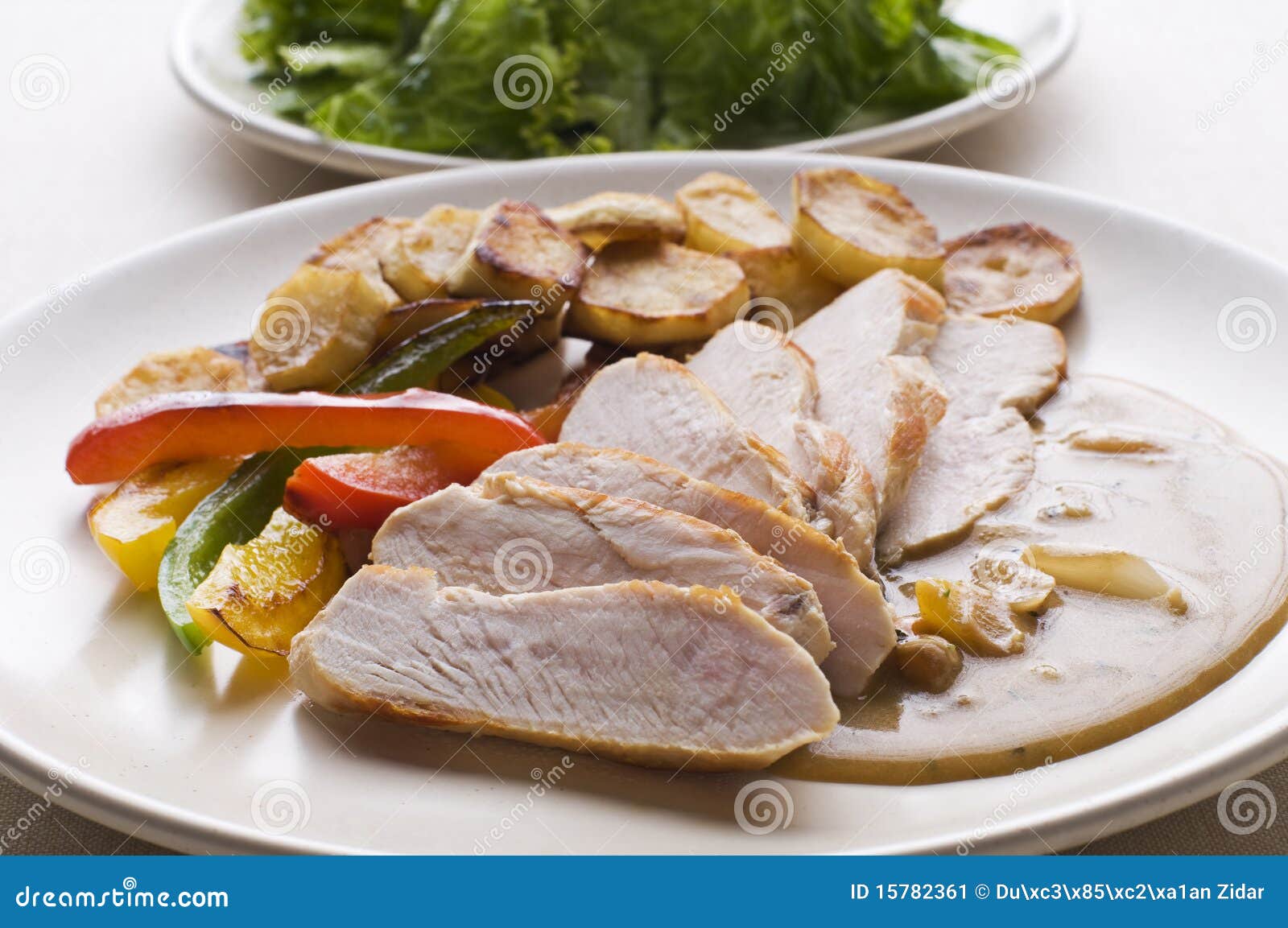 Chicken stock image. Image of roasted, slices, delicious - 15782361