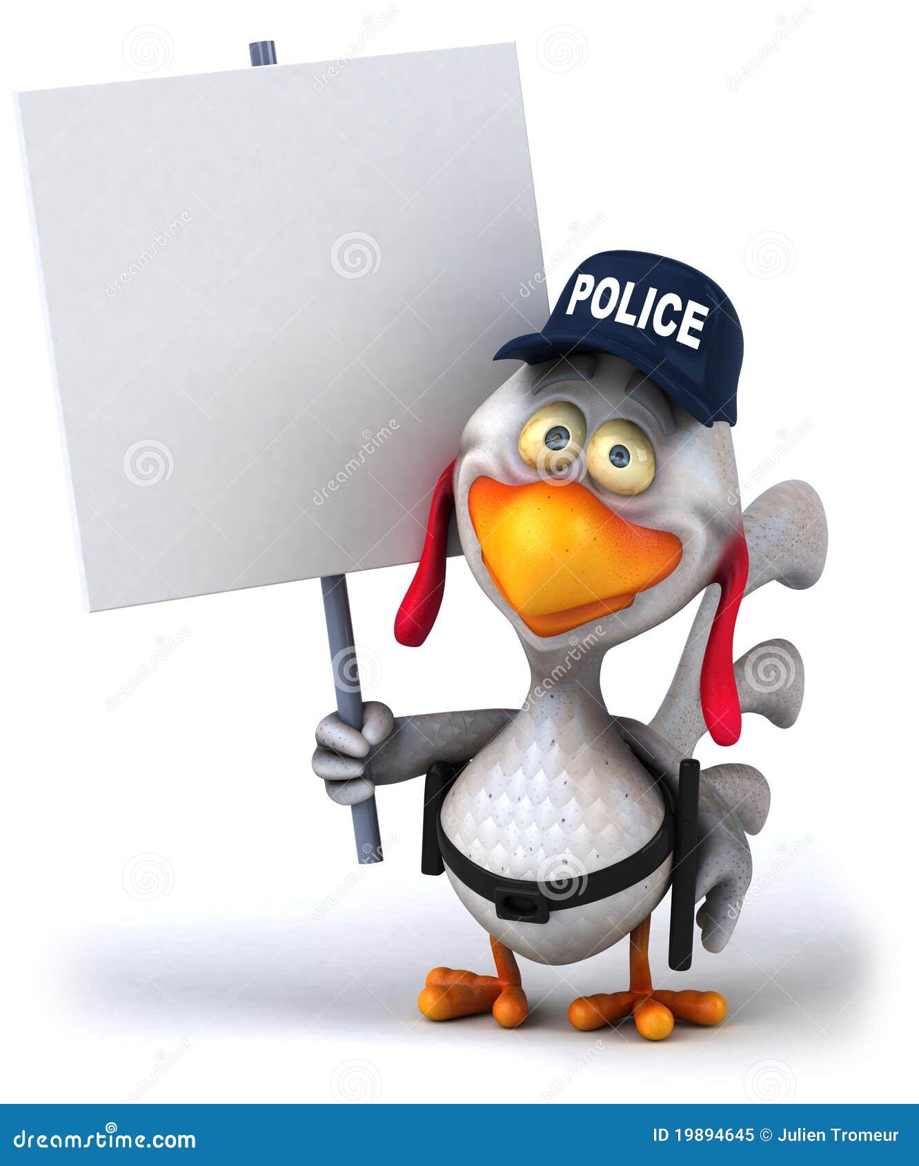 Chicken stock illustration. Illustration of officer, chicken - 19894645