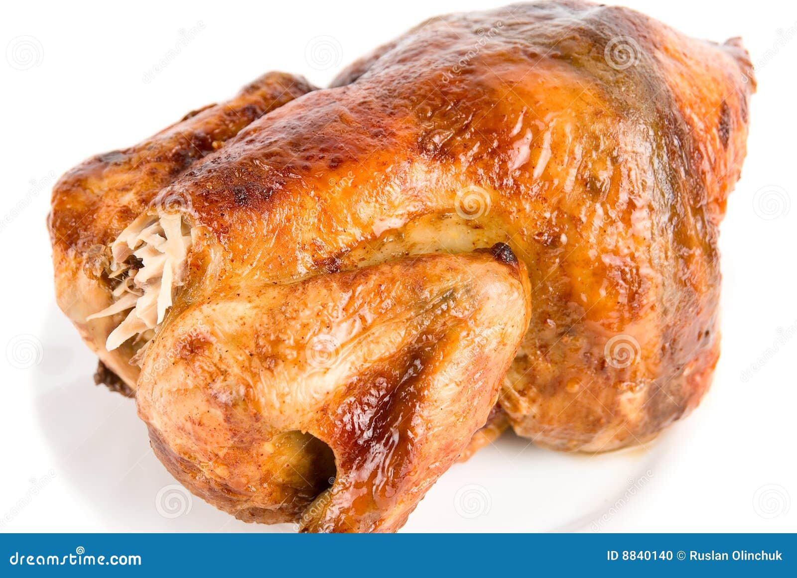 Chicken stock photo. Image of isolated, cooked, broiler - 8840140