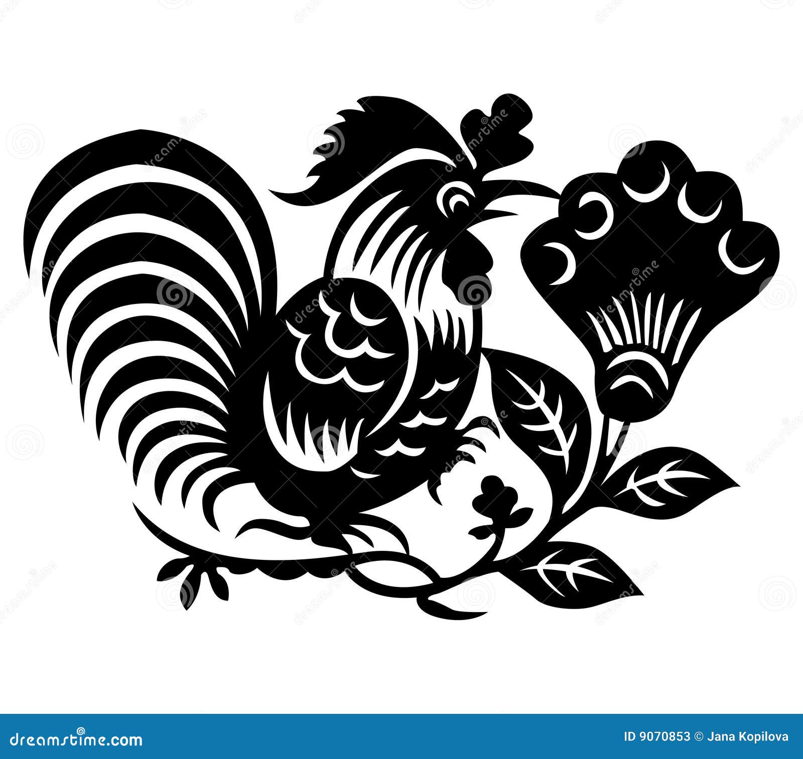 Chicken stock vector. Illustration of decorative, shape - 9070853