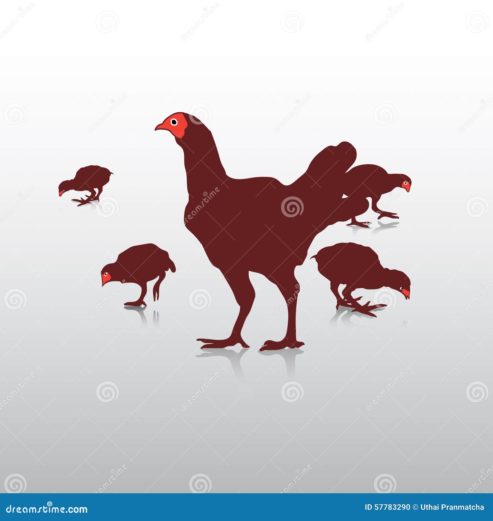 Chicken action stock vector. Illustration of action, animal - 57783290