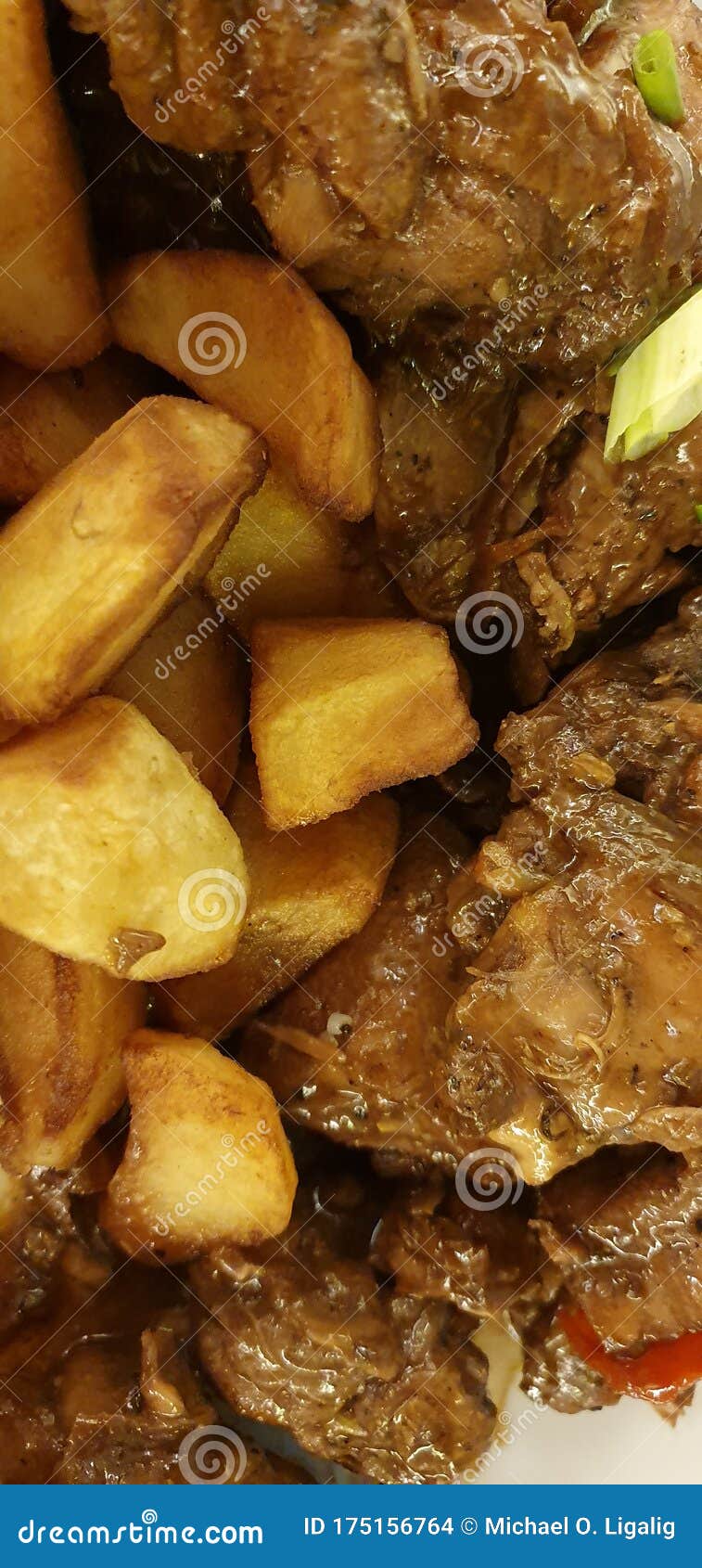 Chicken Adobo Cooked with Potato Stock Photo - Image of adobo, protein ...