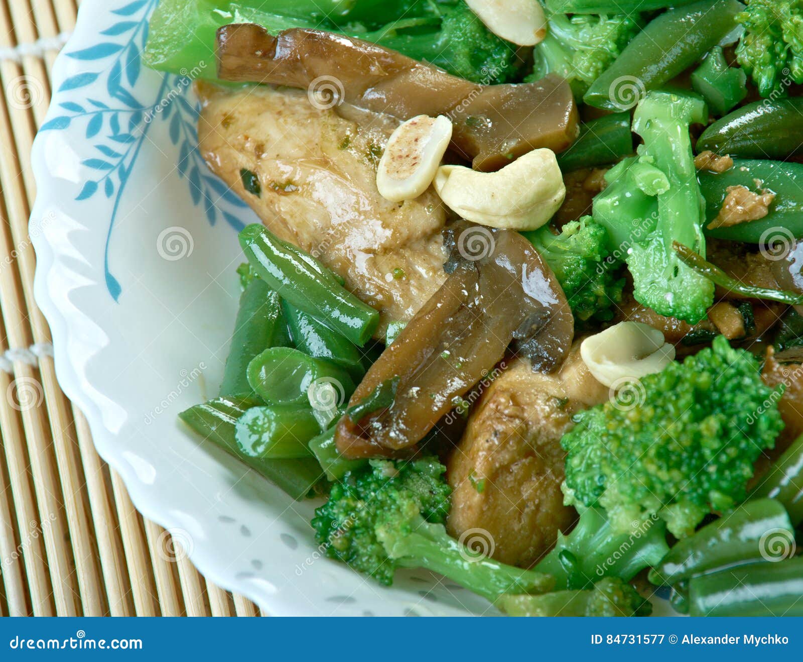 Chicken almond ding stock image. Image of food, chinese - 84731577