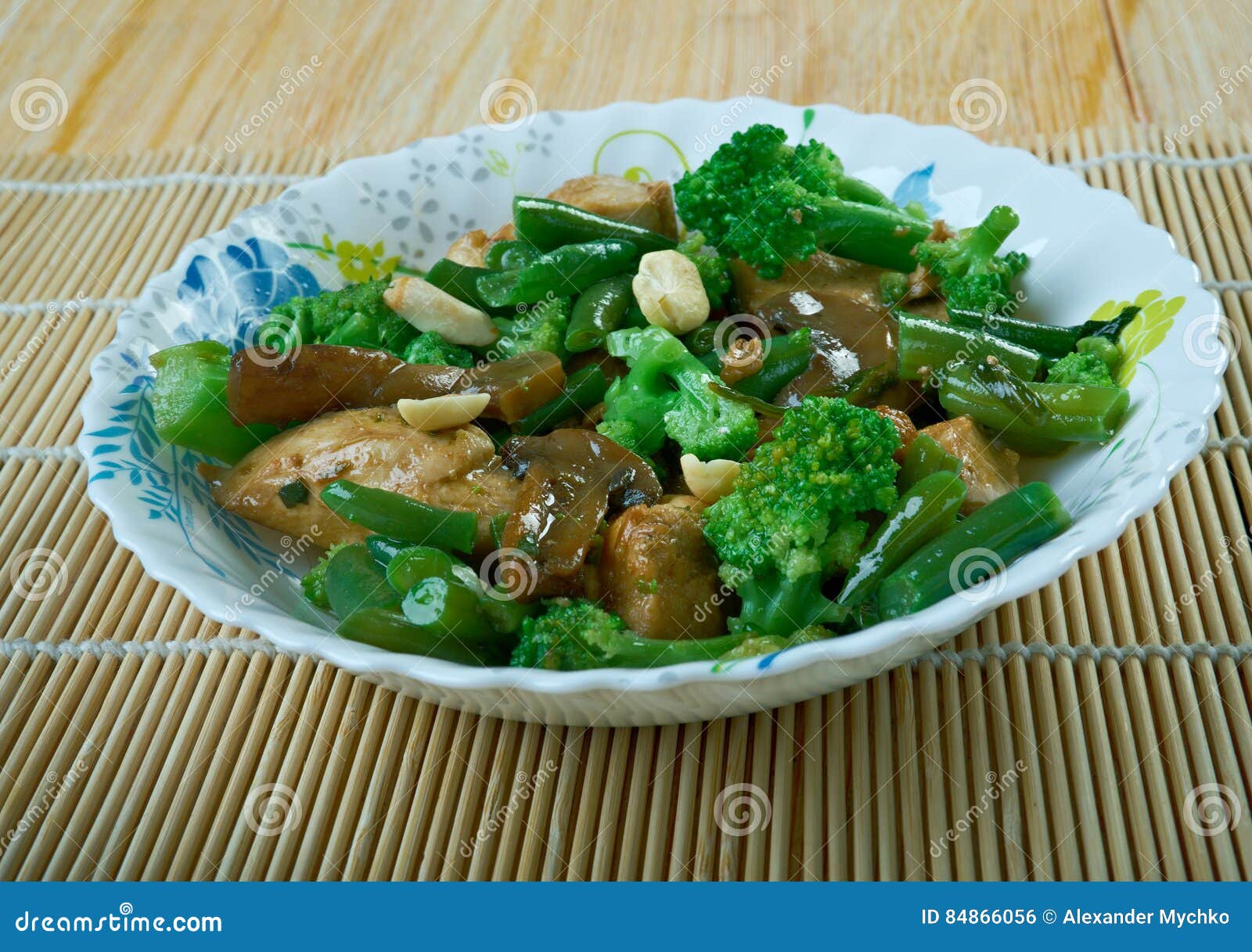 Chicken almond ding stock photo. Image of cooking, studio - 84866056