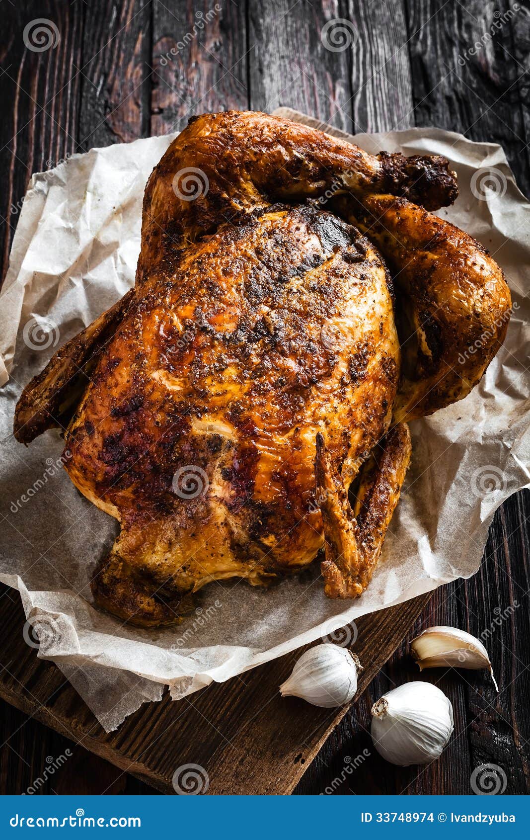 Chicken stock photo. Image of grill, dish, delicious - 33748974
