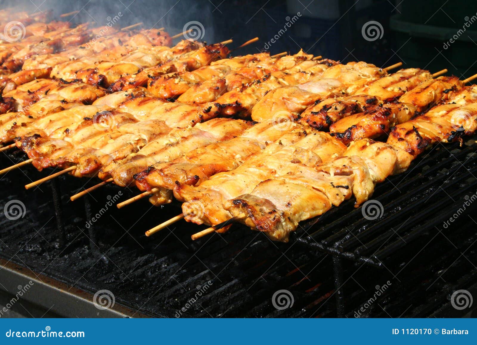 Chicken Barbecue stock photo. Image of food, fair, poultry - 1120170
