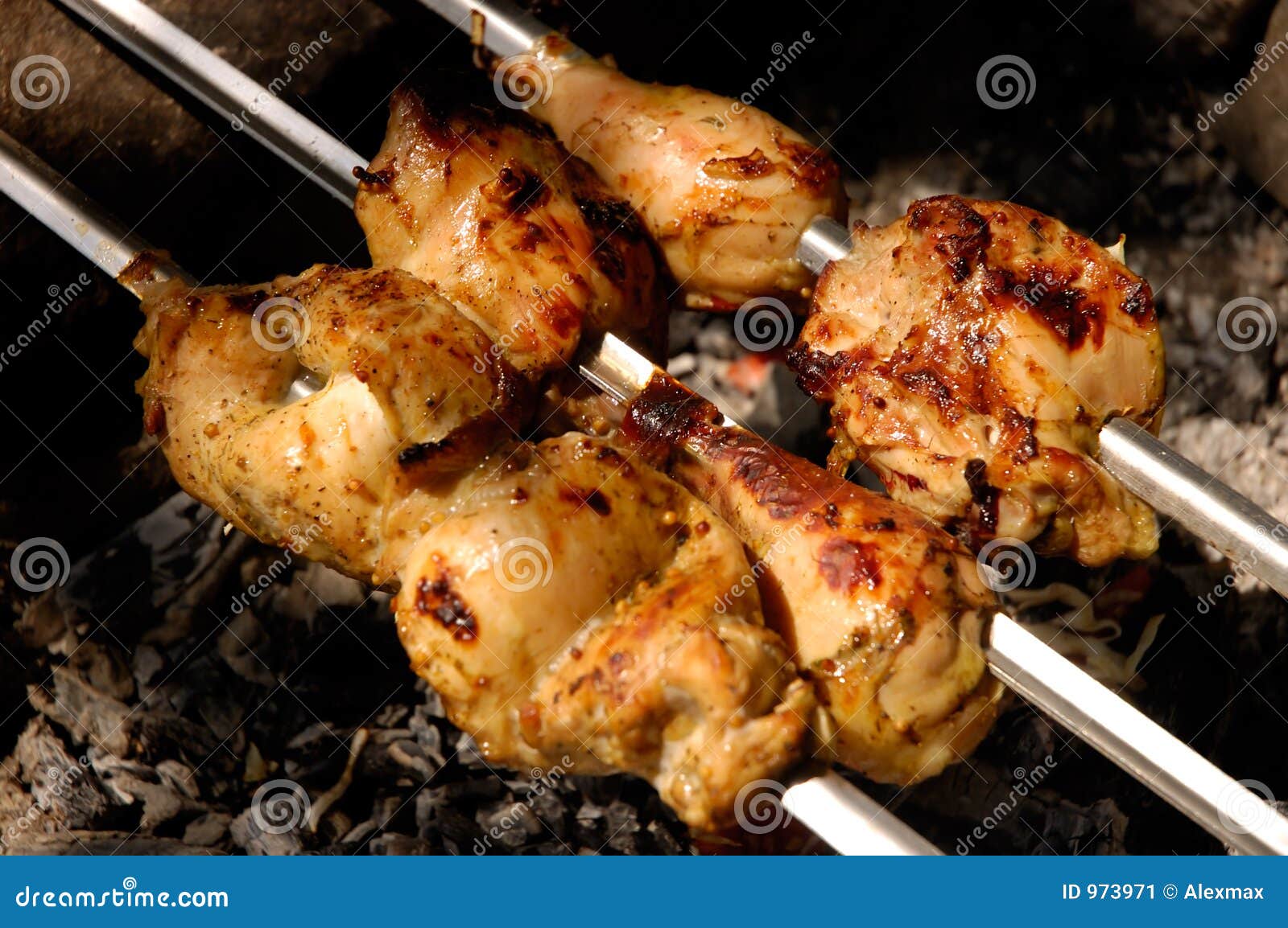 Chicken barbeque stock image. Image of outdoors, meat, juicy - 973971