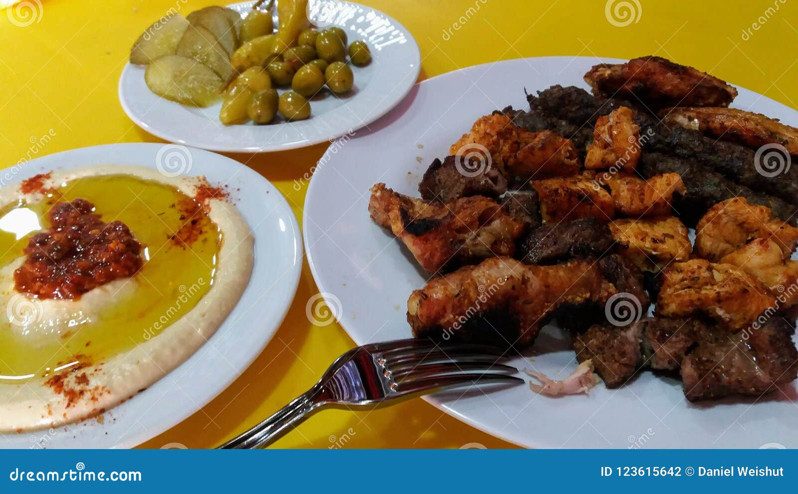 Mixed Palestinian grill stock photo. Image of chicken - 123615642