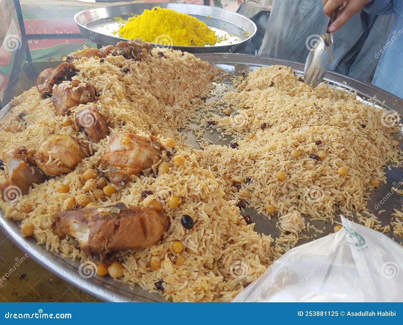 Chicken Beryani Kept for Sale Stock Image - Image of cuisine, food ...