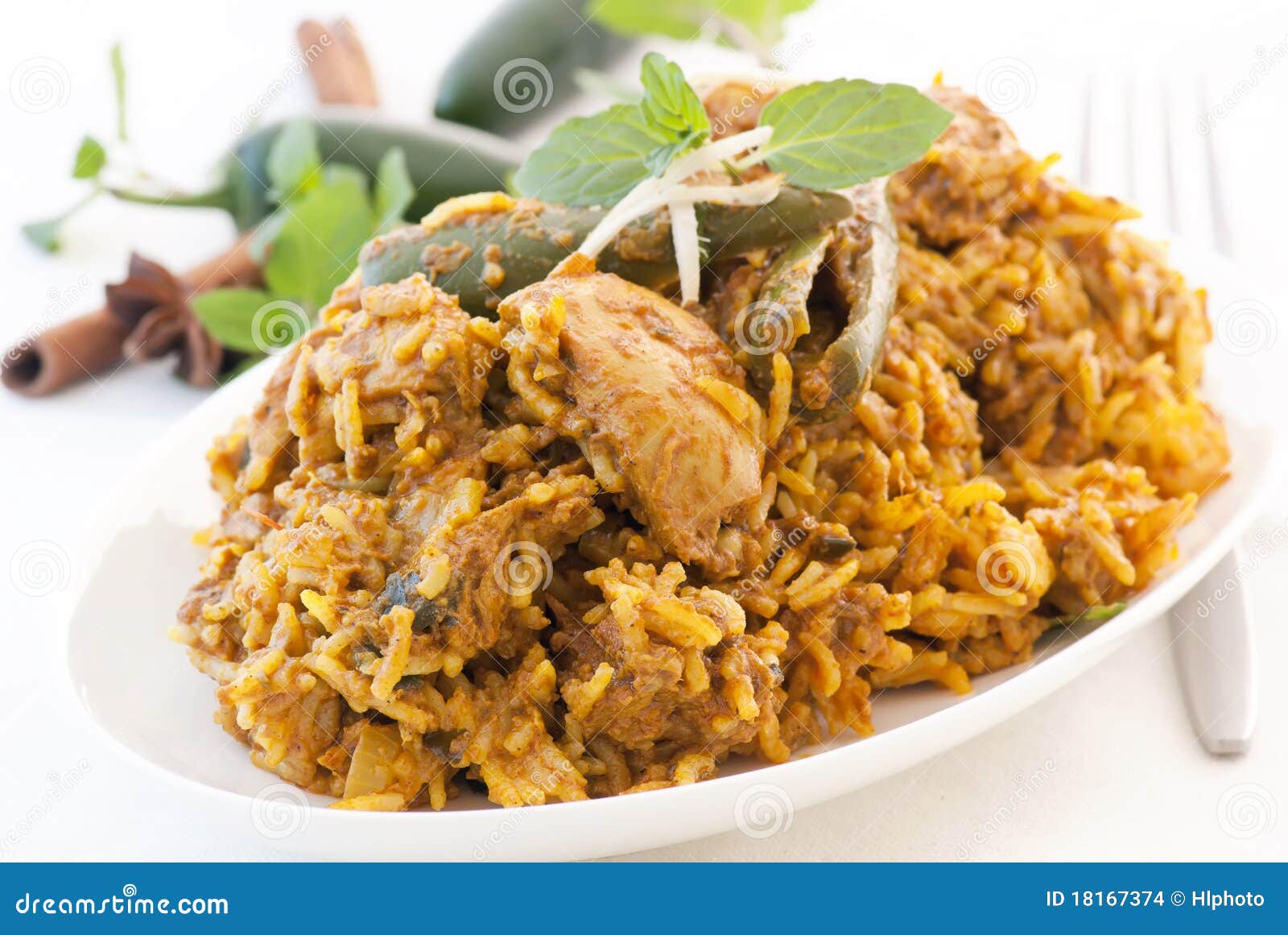 Chicken Biryani stock photo. Image of indian, danpauk - 18167374