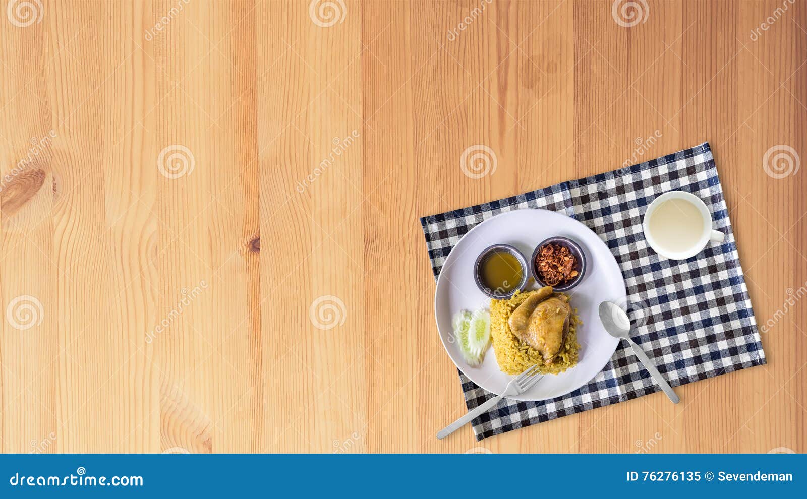 Chicken biryani set. stock image. Image of biryani, delicious - 76276135