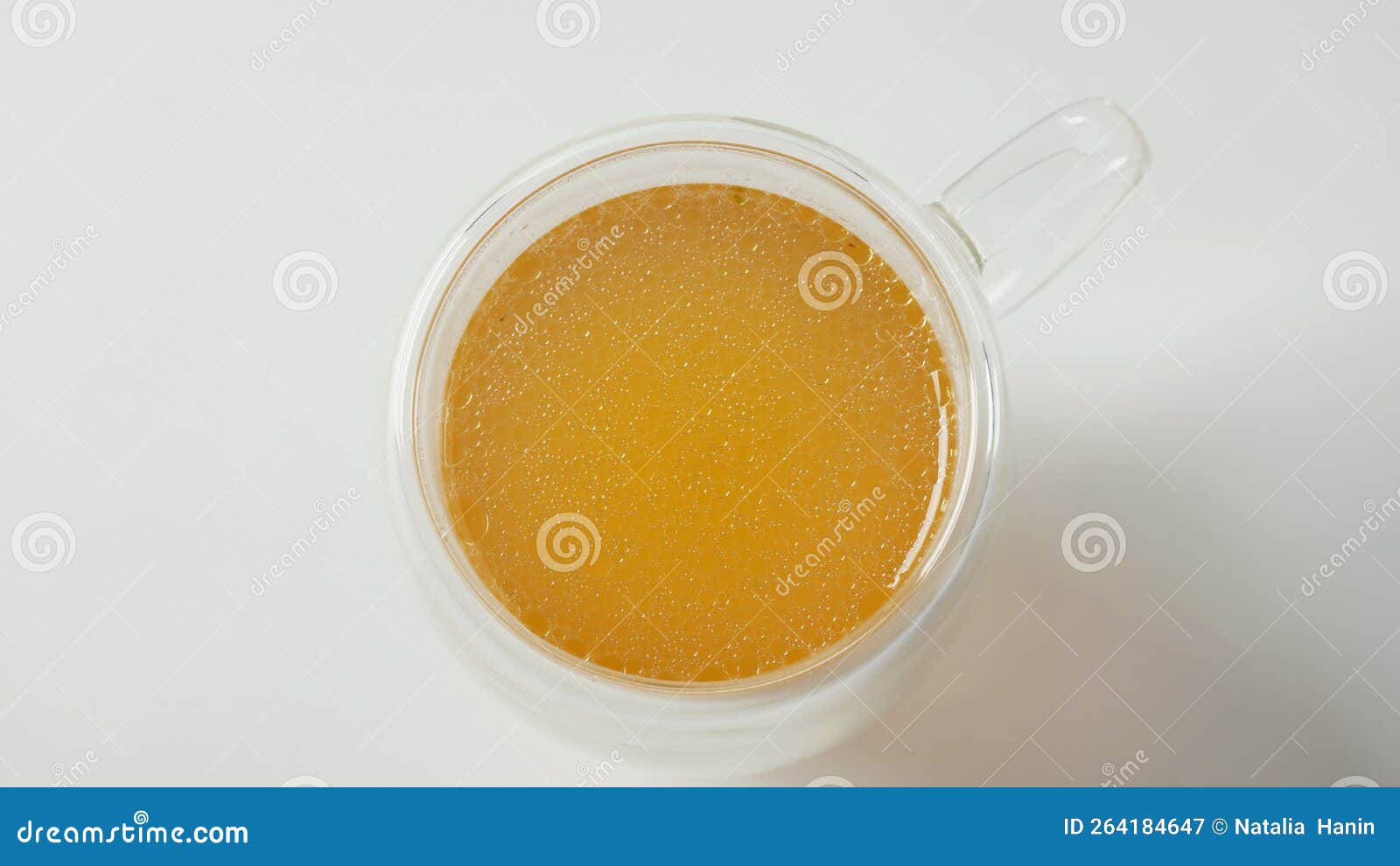 Chicken Bone Broth in Transparent Glass Cup Stock Image - Image of ...